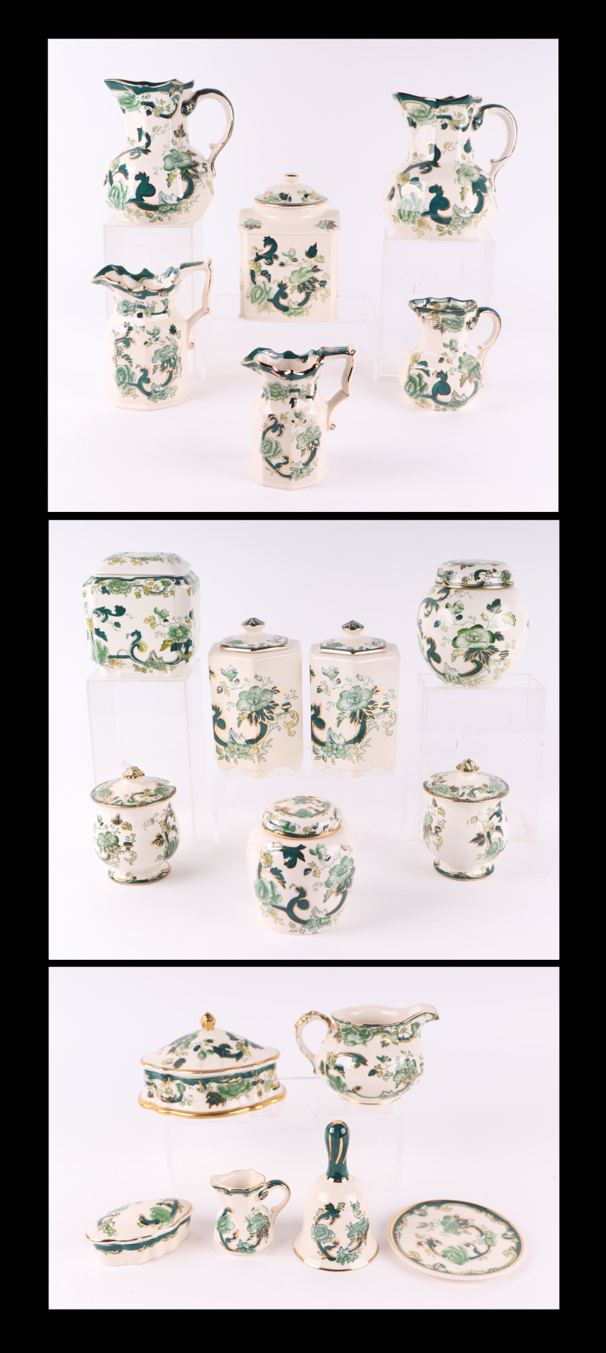 A quantity of assorted Masons Ironstone Chartreuse pattern tea wares ...