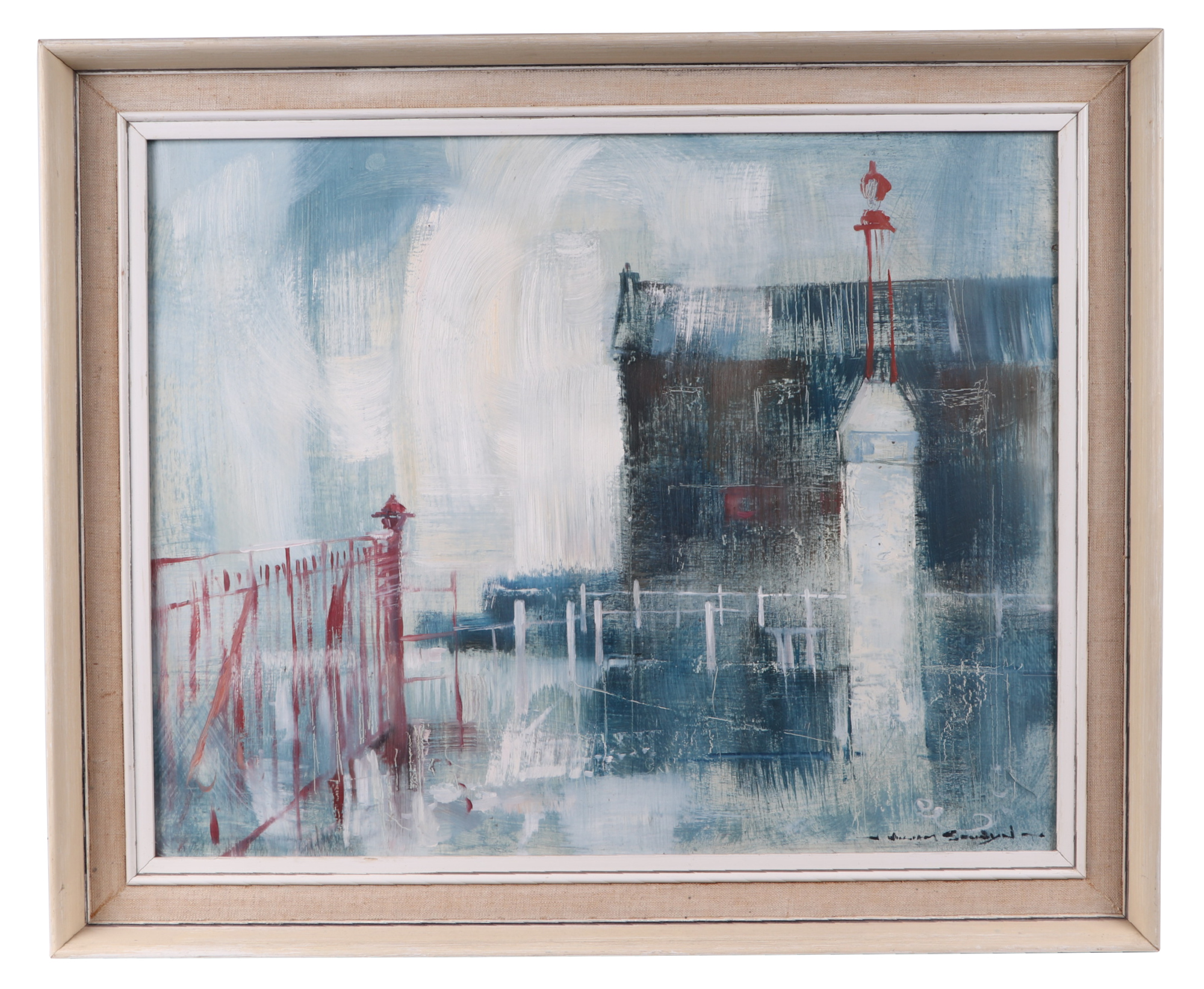 William Selwyn (Welsh b 1933) - Glaw Caernarvon - signed lower right ...