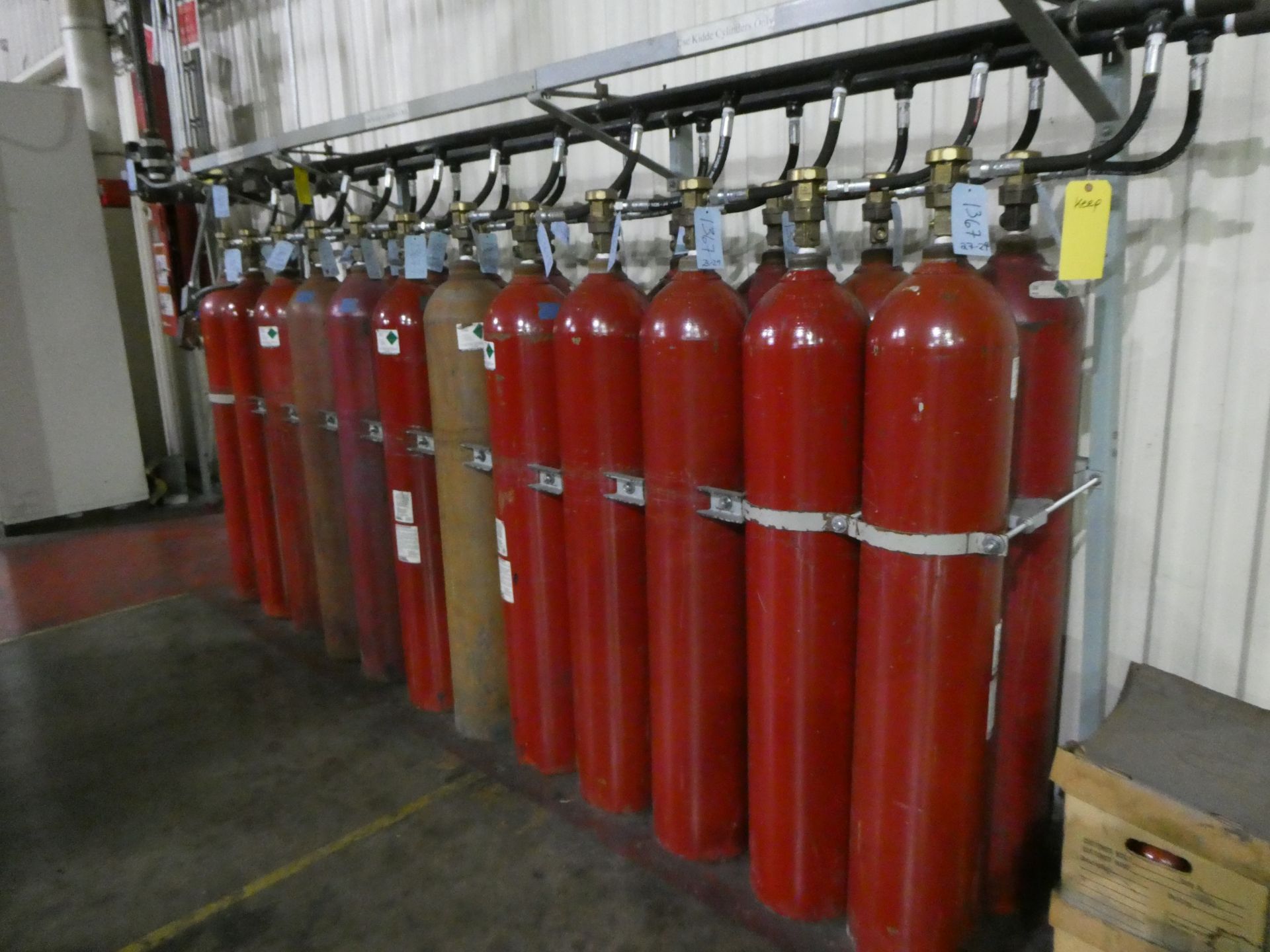 CO2 Fire Suppresion System, 24 Tanks, Kidde Fire Systems PEGAsys