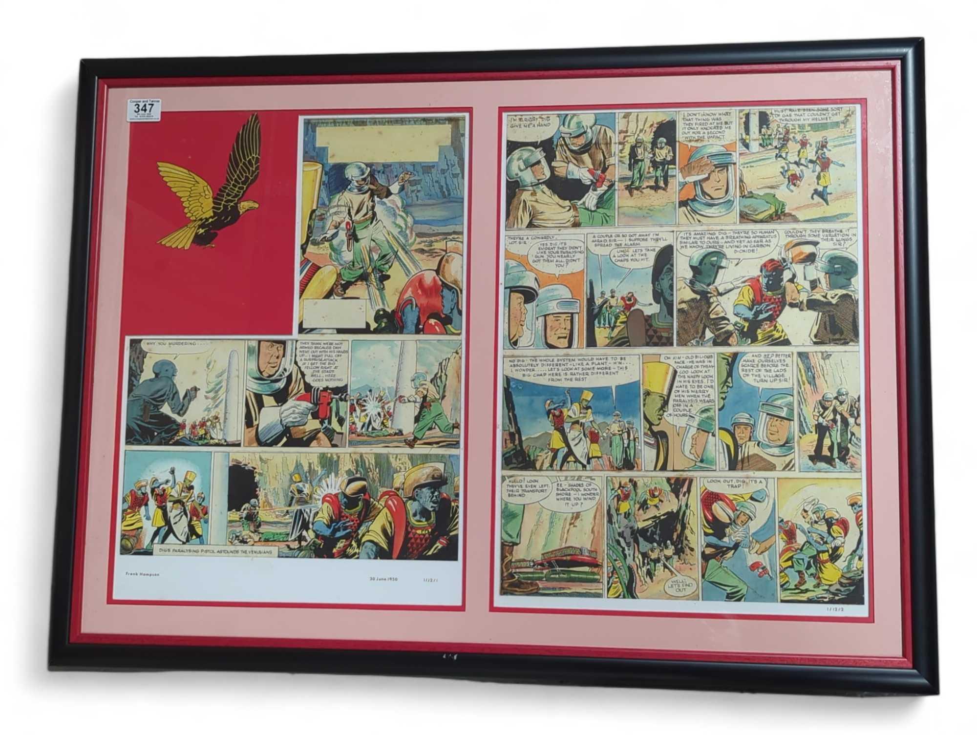 Frank Hampson (1918-1985), pen ink and watercolour artwork for Dan Dare ...