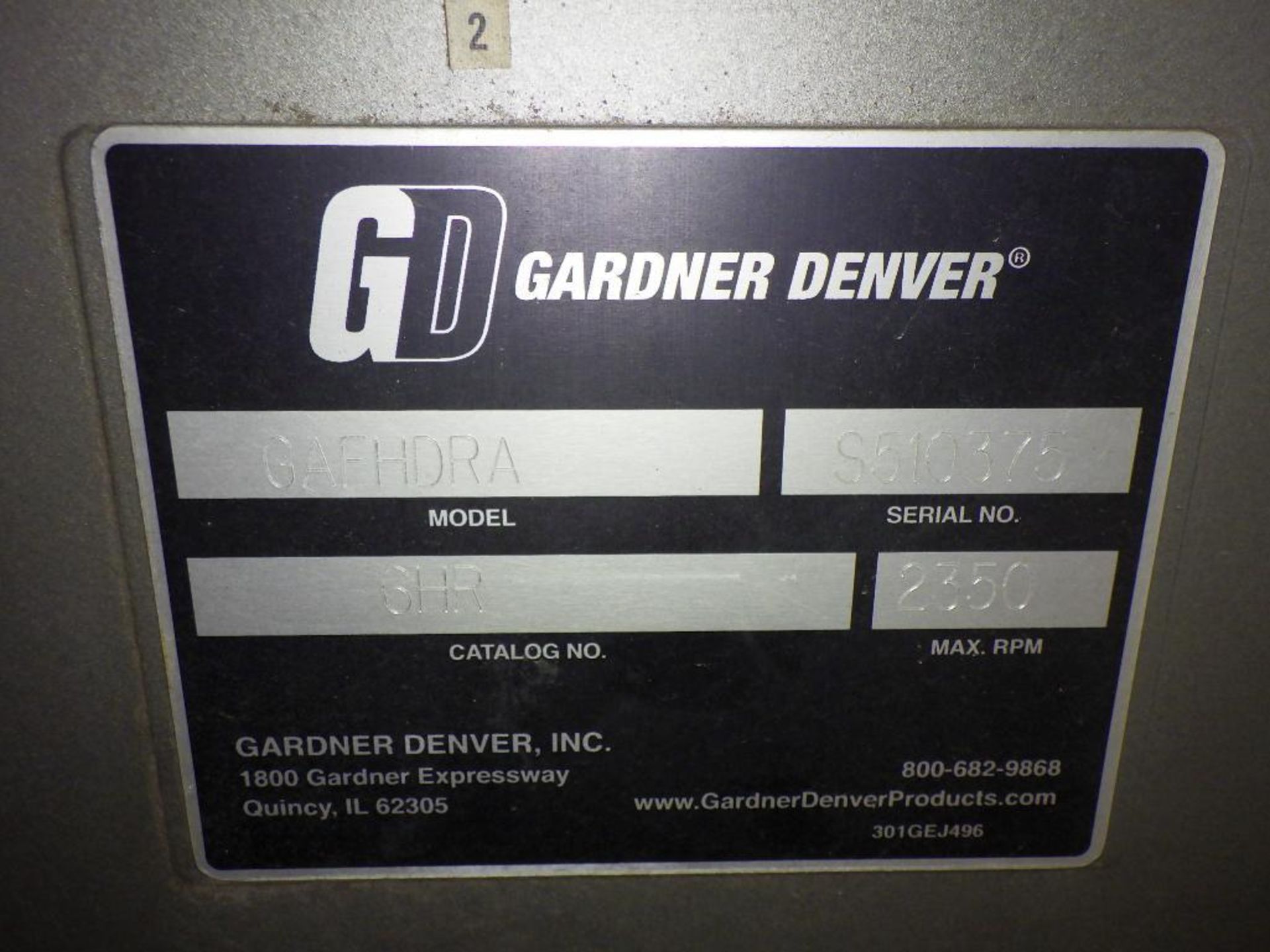 Gardner Denver blower package, 30 hp ***{3rd Party Simple Rigging and ...