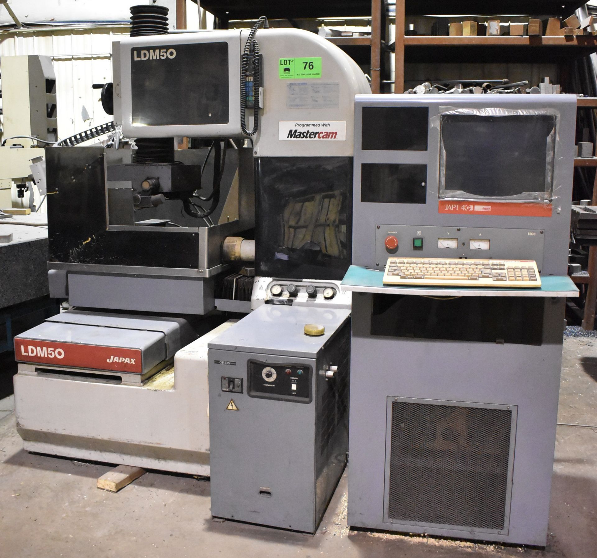 JAPAX LDM50 CNC WIRE-TYPE EDM WITH JAPAX JAPT 4G CNC CONTROL, 30"X45 ...