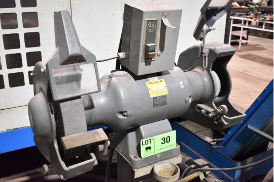 BALDOR 1406W 12" DOUBLE END PEDESTAL GRINDER WITH SPEEDS TO 1800 RPM, 5 ...