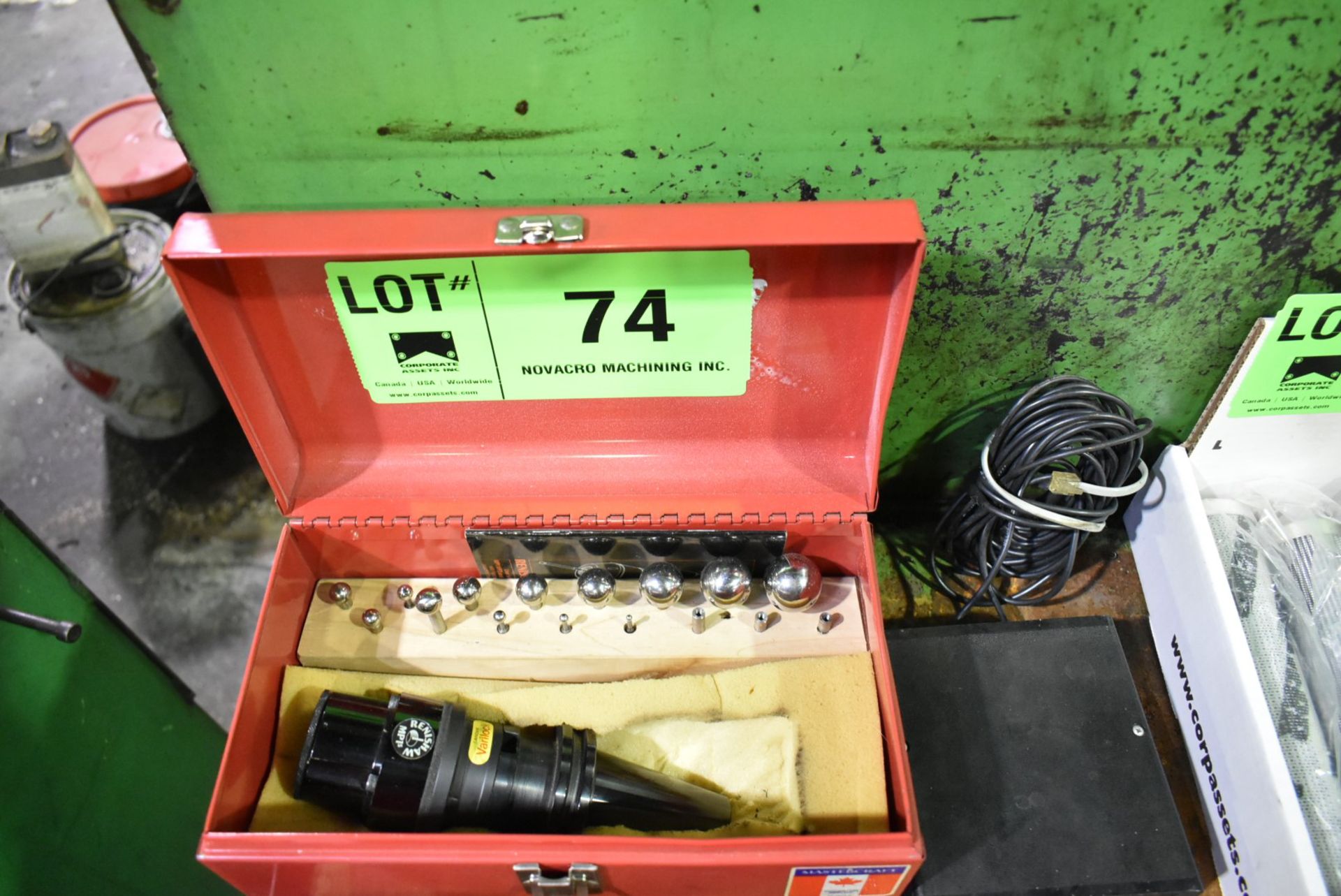 RENISHAW MP1S CAT40 TOUCH PROBE SET [RIGGING FEE FOR LOT#74 - $25 USD ...