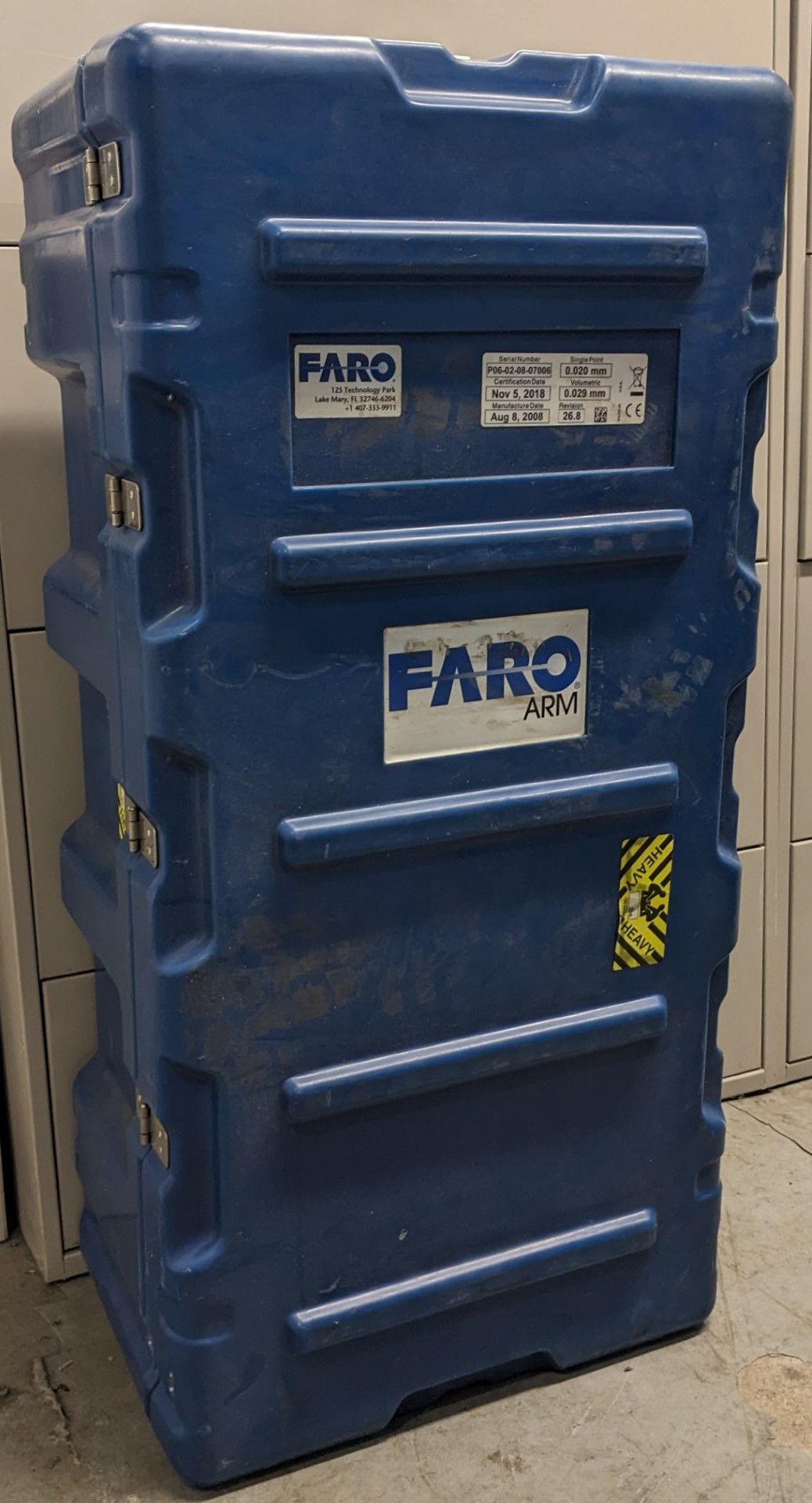 FARO PLATINUM (2008 RE-CERTIFIED 2018) P06 PORTABLE 6-AXIS CMM ARM WITH ...