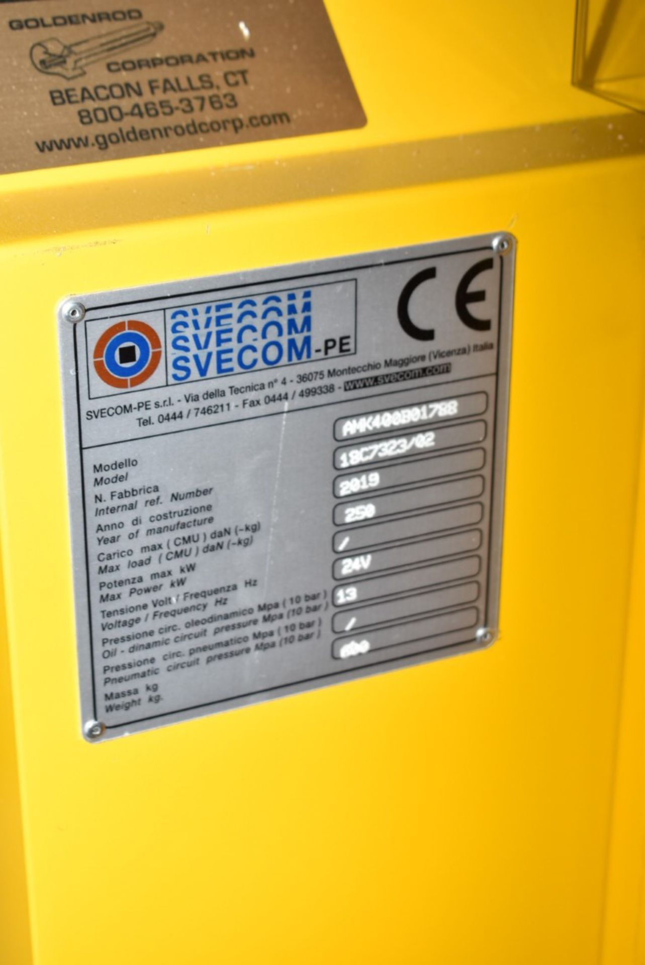 SVECOM-PE (2019) AMK400B01788 550 LB. CAPACITY 24V ELECTRIC-HYDRAULIC ...