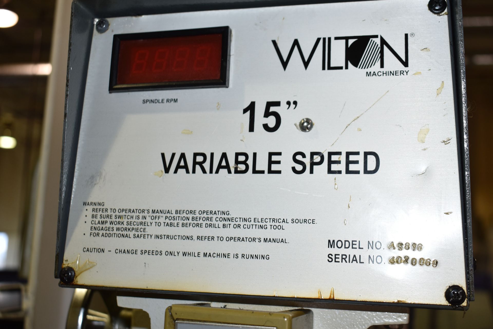 { Choice of lots: 113 } WILTON 15" VARIABLE SPEED FLOOR TYPE DRILL ...