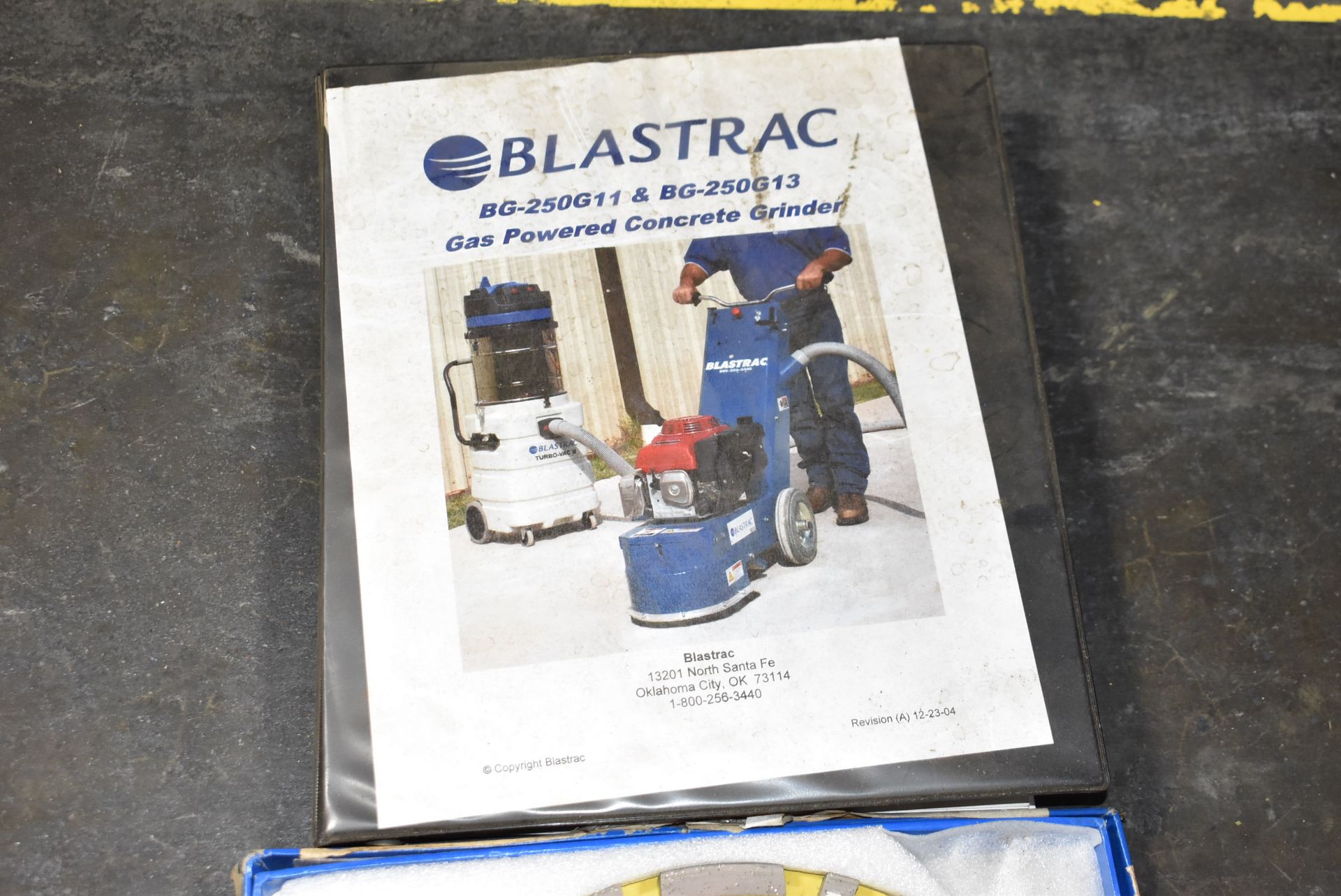 BLASTRAC BG-250G-11 10" GAS POWERED CONCRETE GRINDER WITH HONDA 11.0 ...