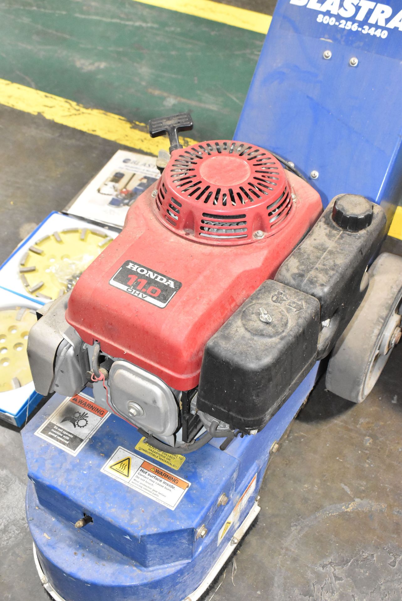 BLASTRAC BG-250G-11 10" GAS POWERED CONCRETE GRINDER WITH HONDA 11.0 ...