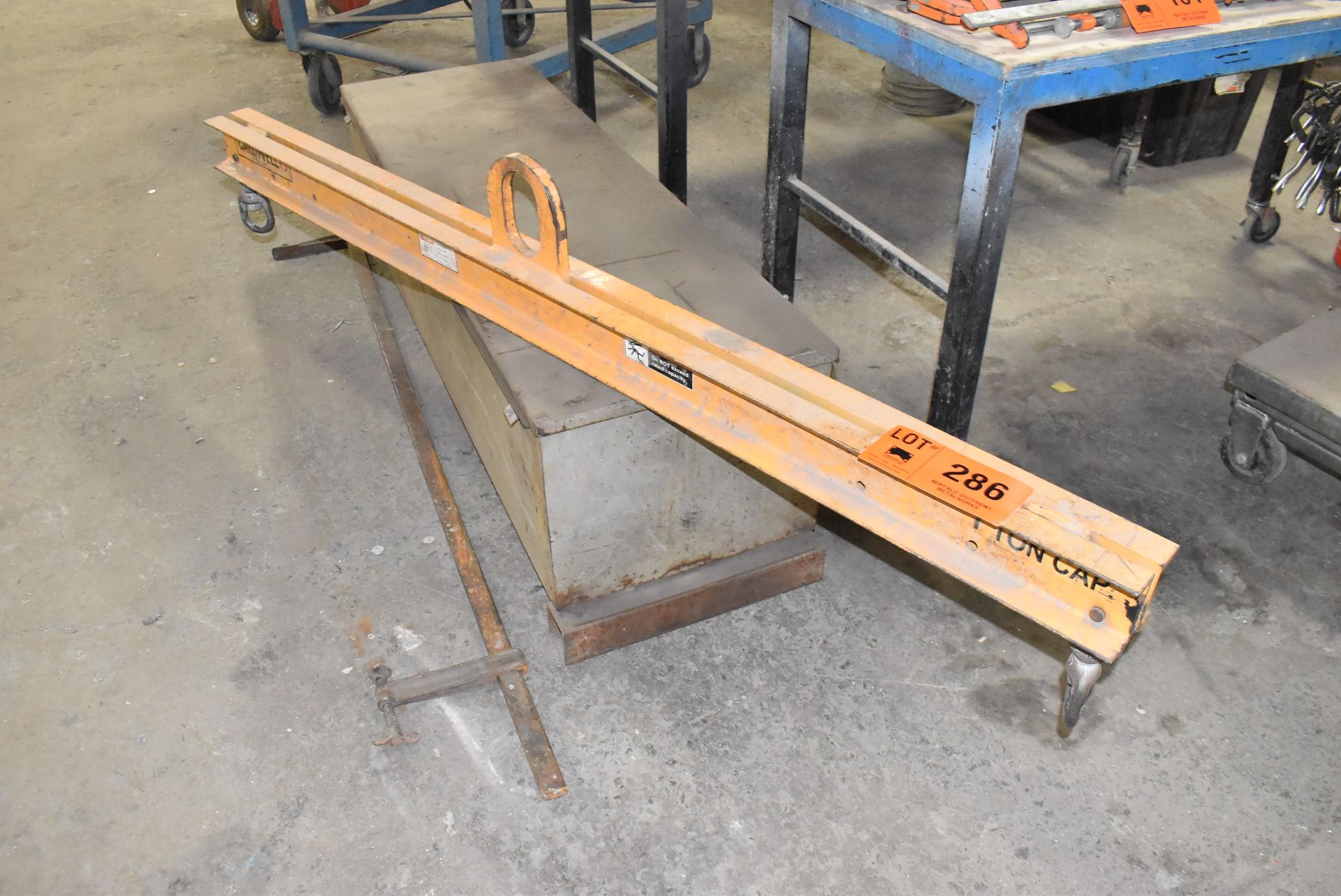 { Choice of lots: 286 } CALDWELL 1 TON CAPACITY 75" SPREADER BEAM S/N N/A