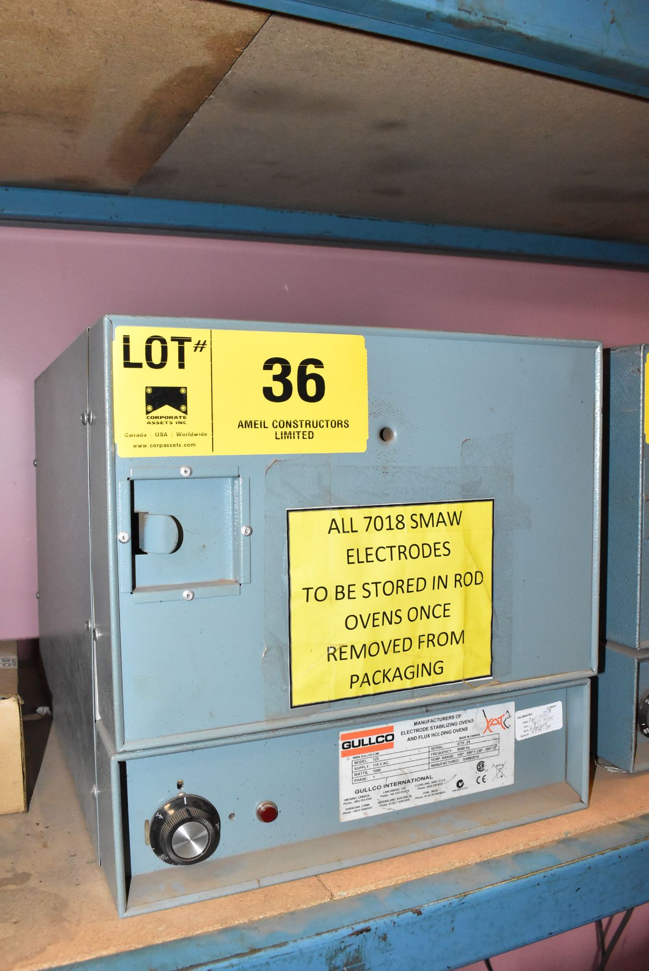 { Choice of lots: 36, 37, 38 } GULLCO (2016) 125 ELECTRODE STABILIZING ...