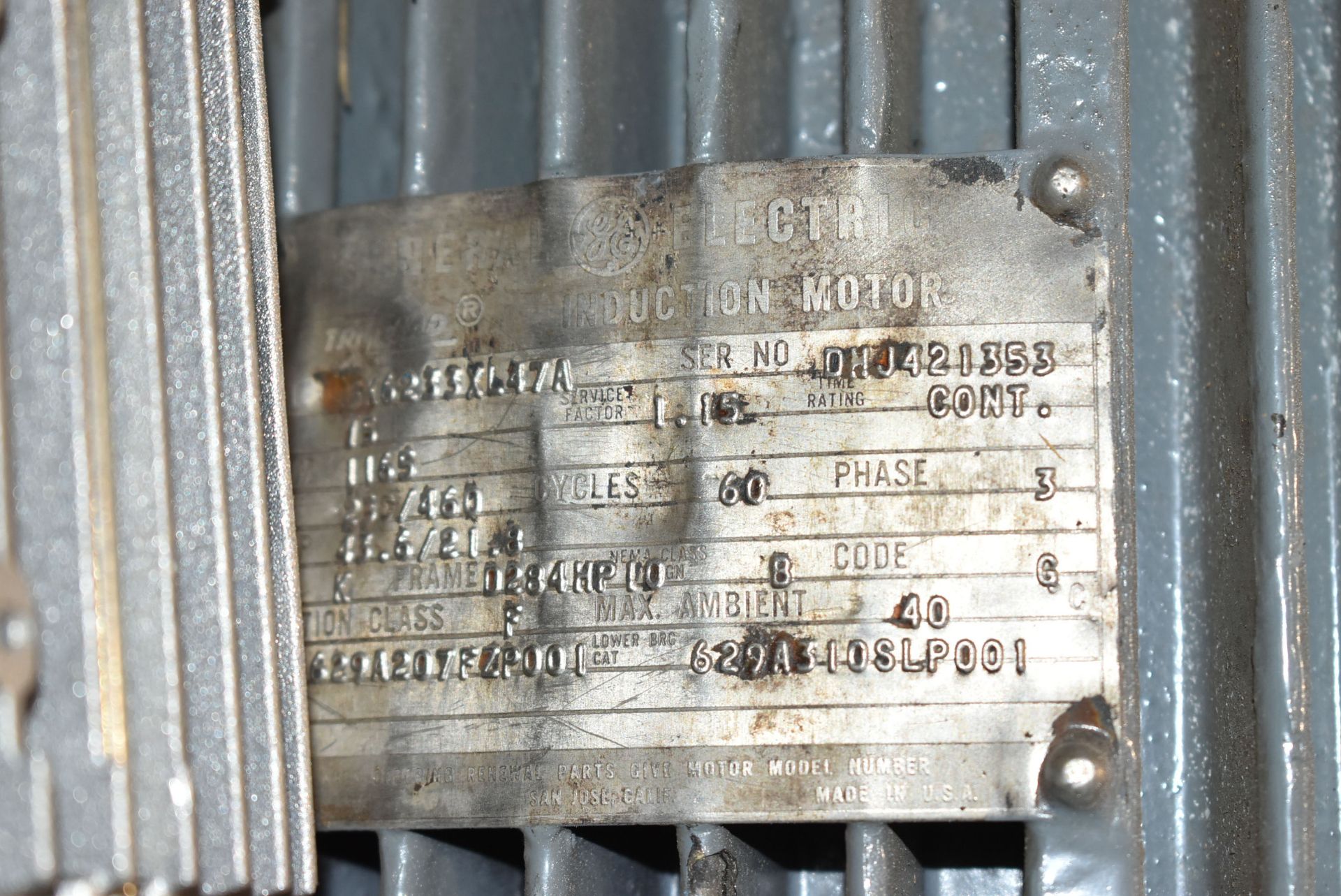 LOT/ GE 15 HP ELECTRIC MOTOR & BONFIGLIOLI IN-LINE MOTORIZED GEARBOX ...