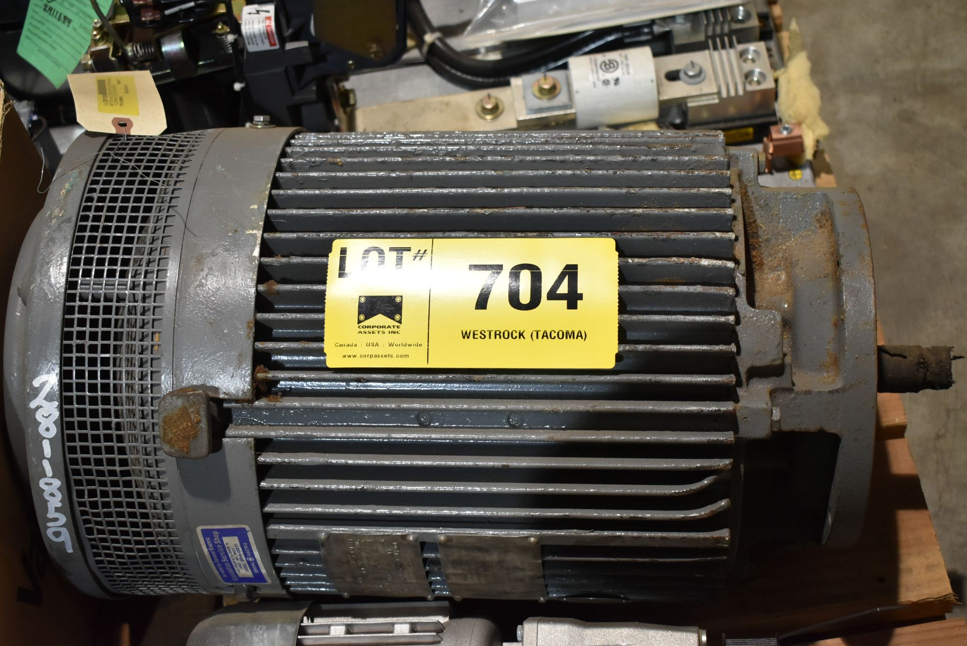 LOT/ GE 15 HP ELECTRIC MOTOR & BONFIGLIOLI IN-LINE MOTORIZED GEARBOX ...