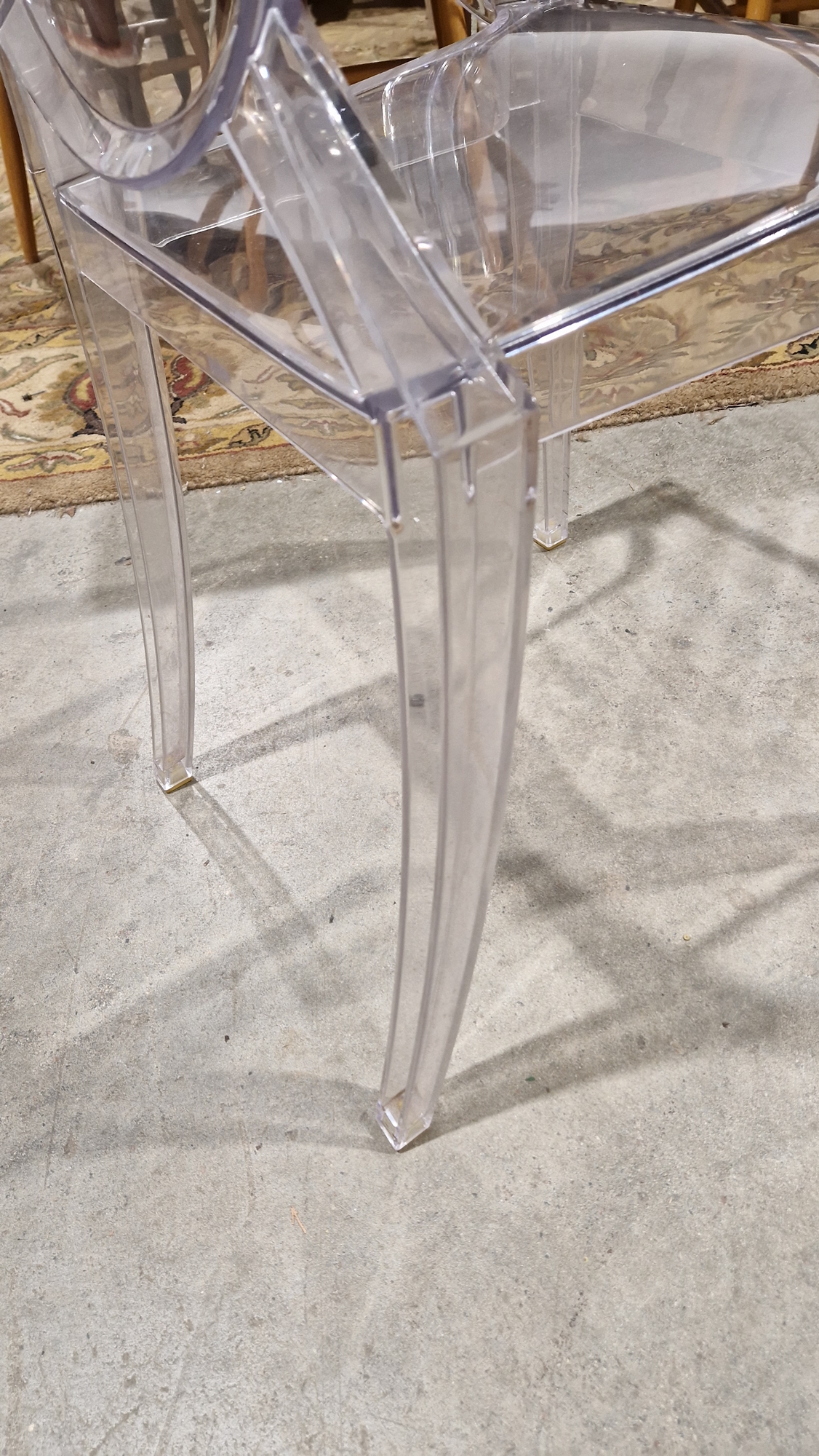 Pair of Philippe Starck for Kartell Louis perspex 'Ghost' chairs, 93cm ...