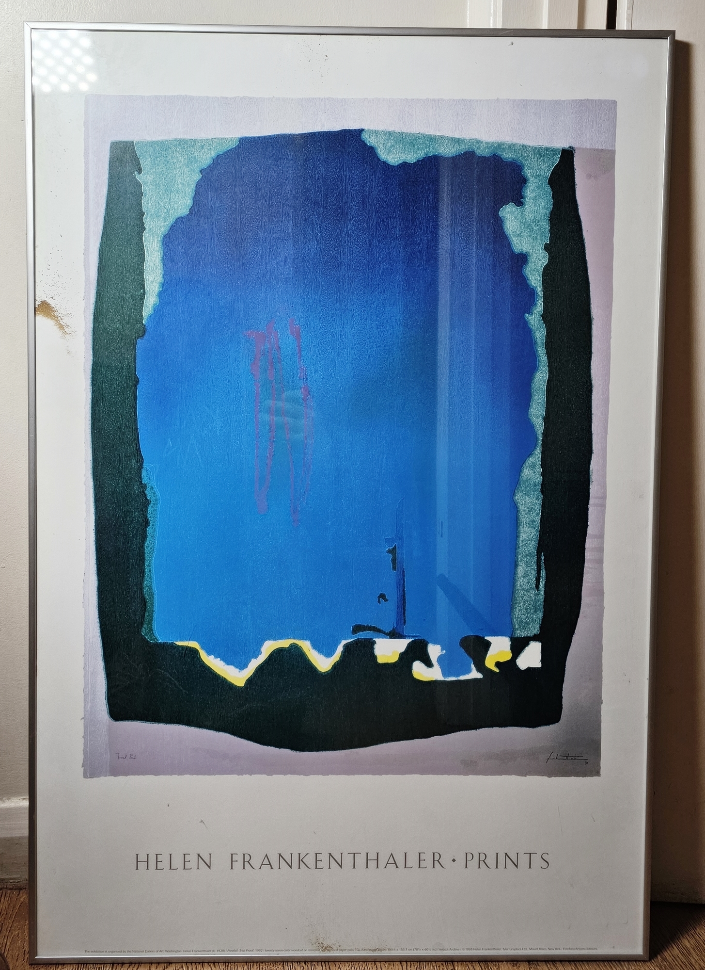 Helen Frankenthaler exhibition poster for the National Gallery of Art ...