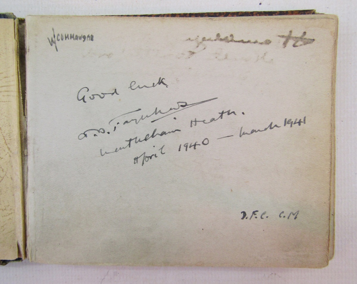 Important RAF Book of Heroes, a pocket sized autograph book containing ...