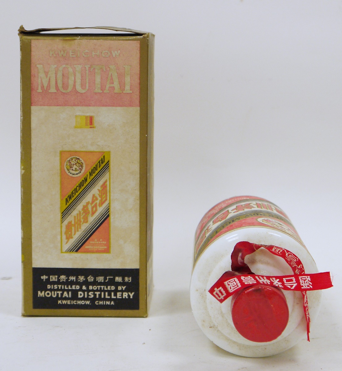 A vintage 500ml bottle of Kweichow Moutai 53% vol. Chinese liqueur in ...