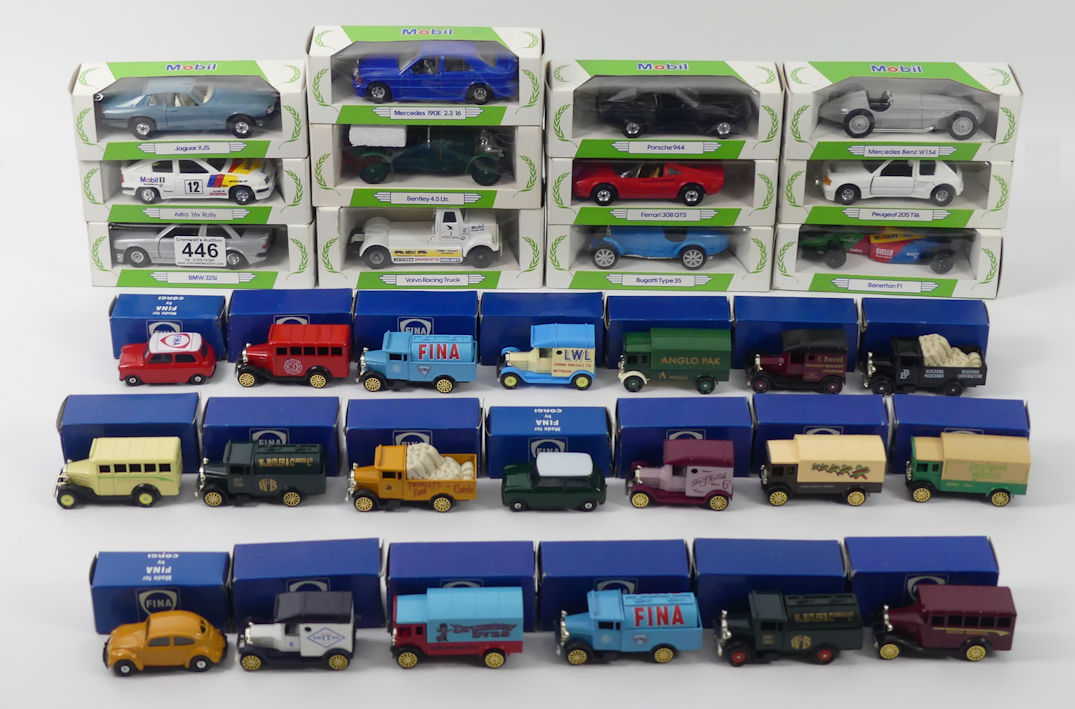 Twelve boxed Corgi Mobil performance car collection vehicles together ...