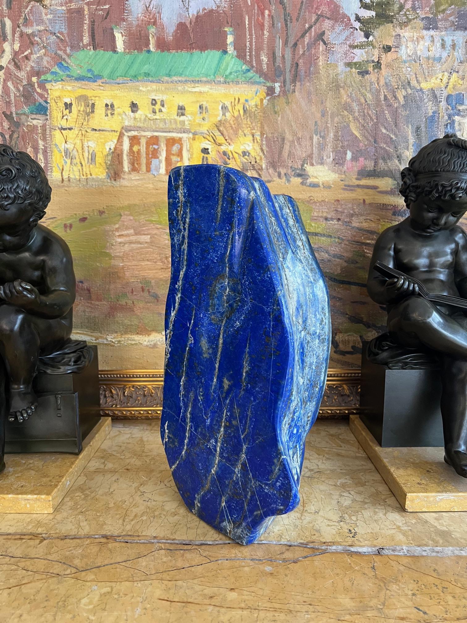 A LARGE LAPIS LAZULI FREEFORM SPECIMEN, OVER 10 KILOSthe large hard ...