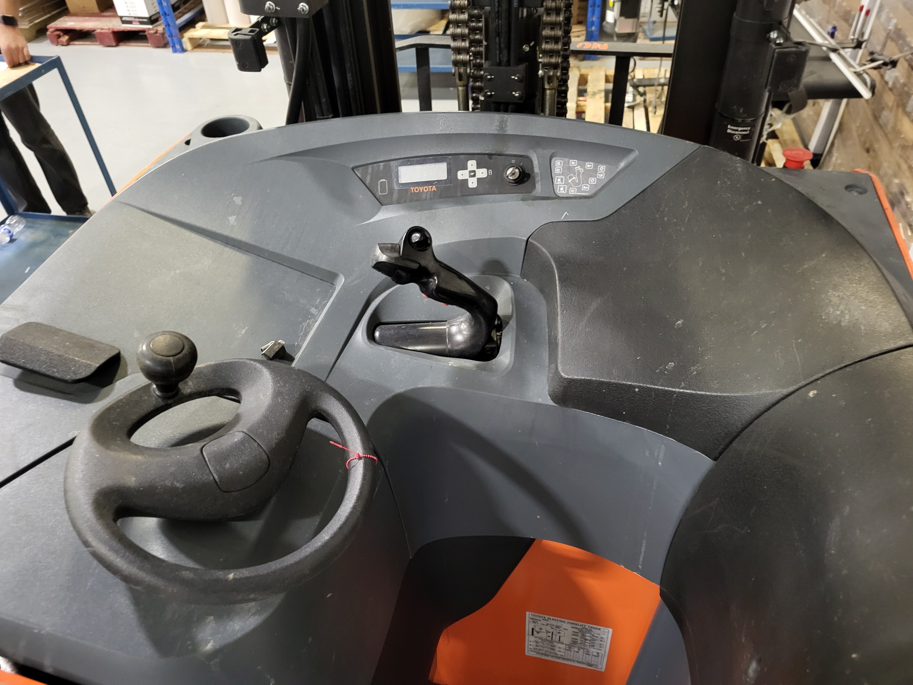 2017 TOYOTA 9BRU18 3,500LBS CAP ELECTRIC REACH TRUCK W/ 193"H LIFT, 24 ...