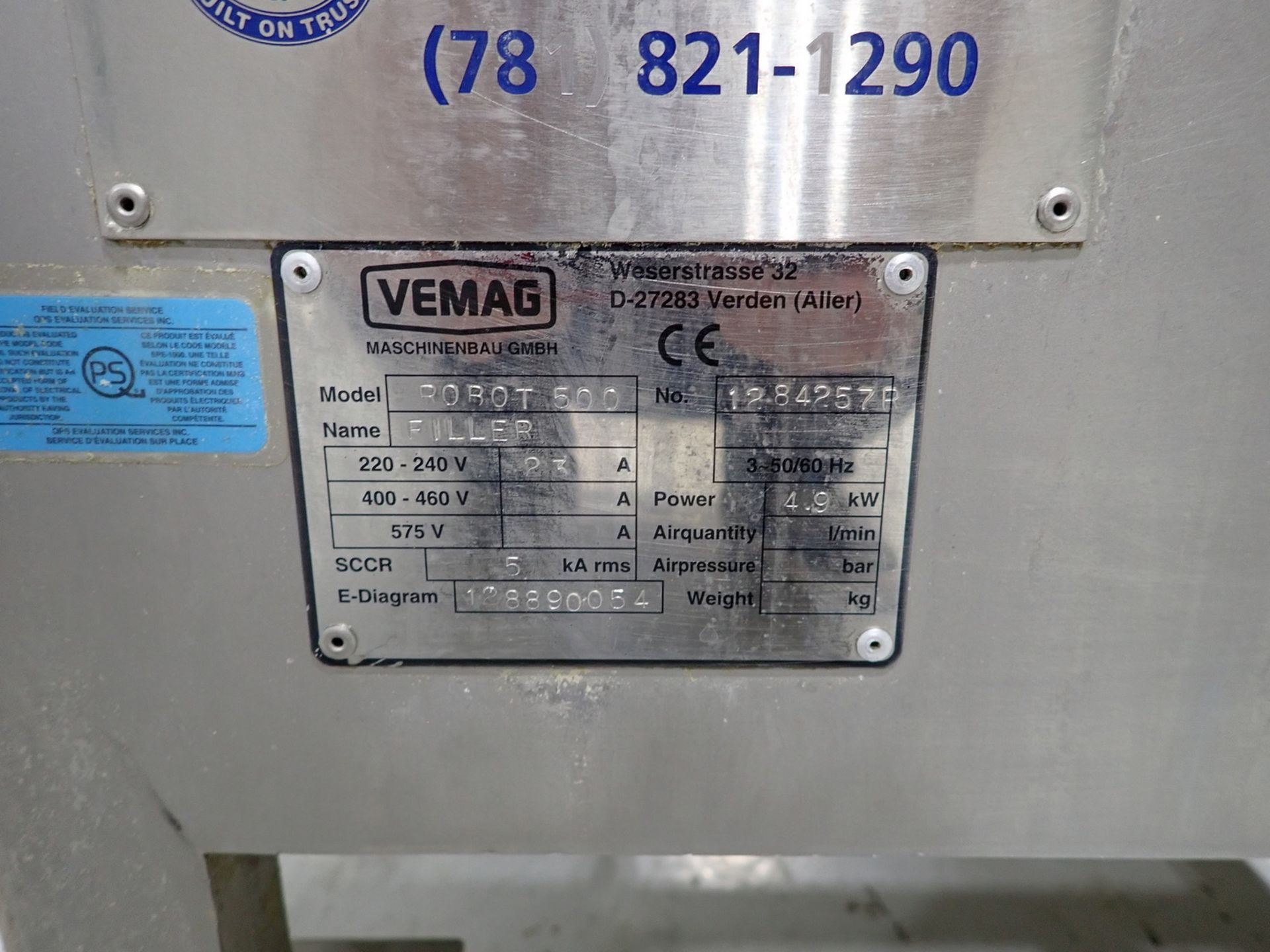 VEMAG ROBOT 500 VACUUM FILLER / STUFFER (REBUILT & UPGRADED BY VEMAG IN ...