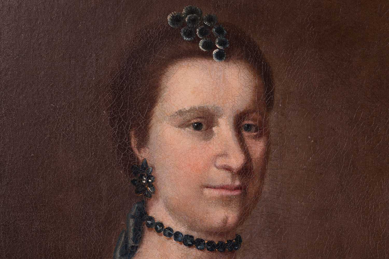 British School (18th century), Portrait of a Lady from the Eyre family ...