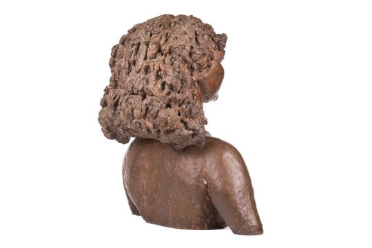 Sir Jacob Epstein(1880-1959), Bust of Princess Menen, patinated bronze ...