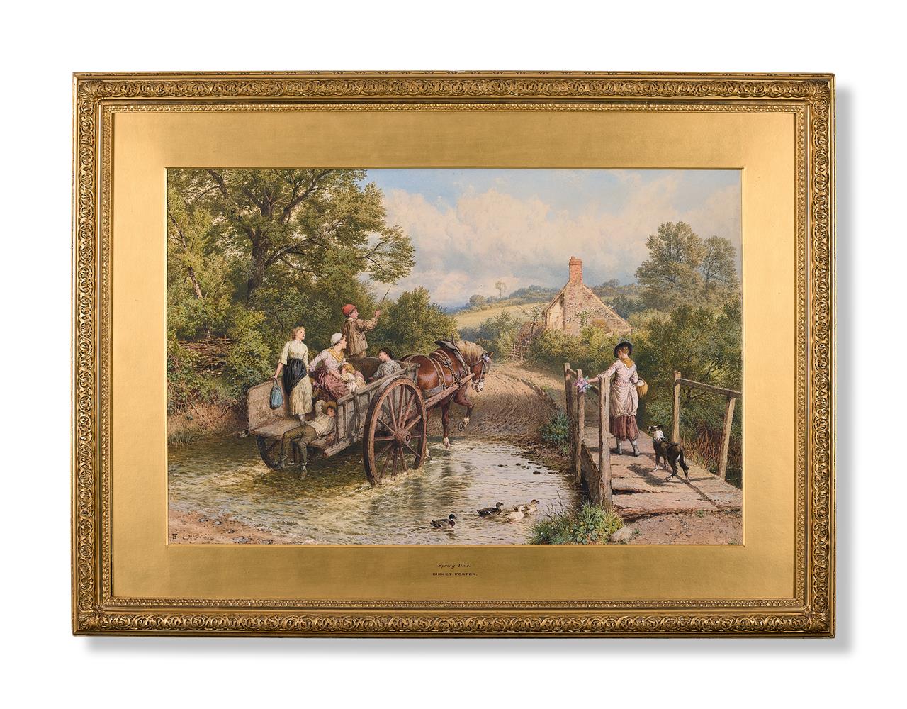 MYLES BIRKET FOSTER (BRITISH 1825-1899) SPRING TIME Watercolour and ...