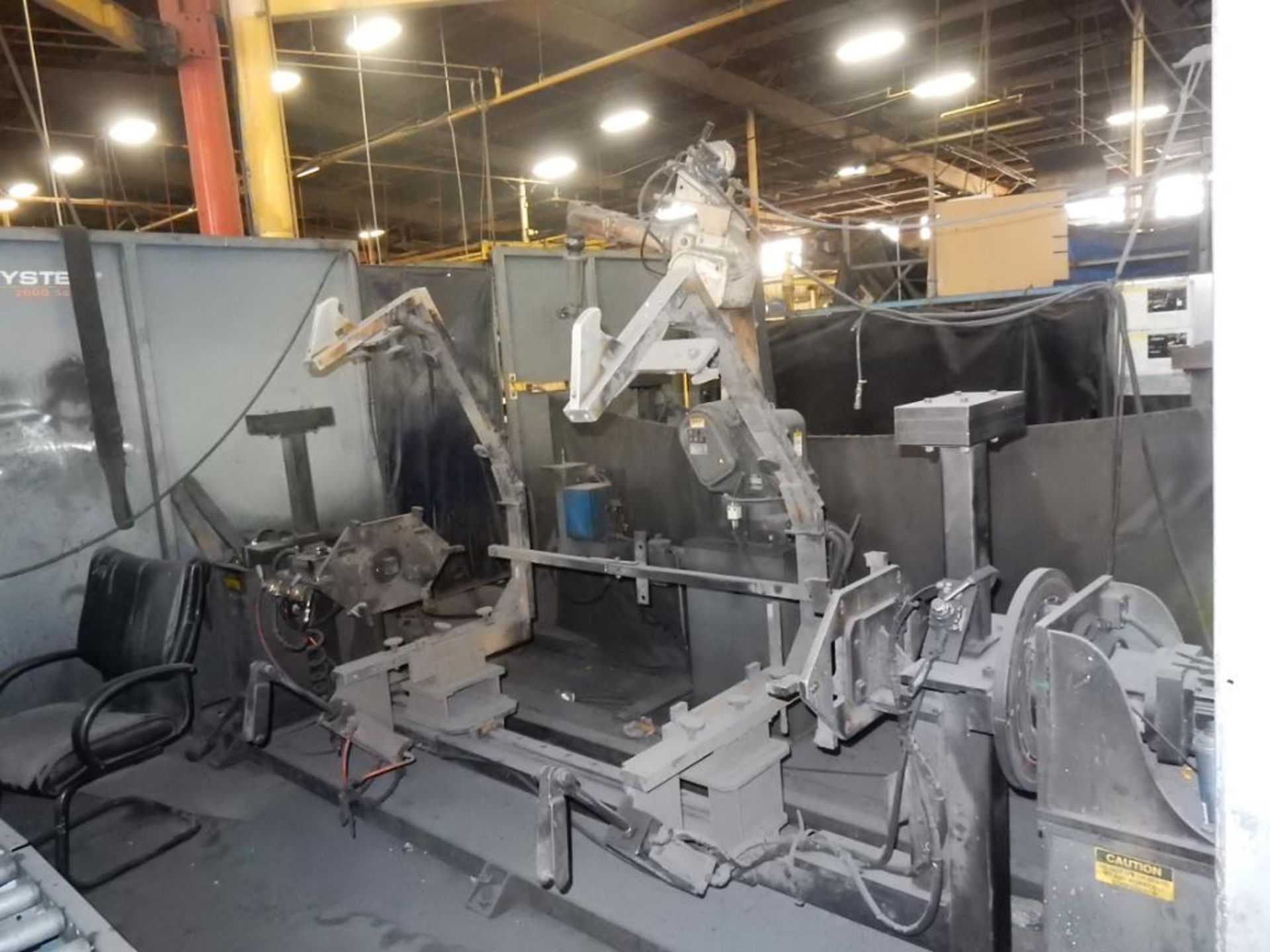 CNC ROBOTIC WELD STATION - PANASONIC VR-008 4' REACH MANIPULATOR, (2 ...