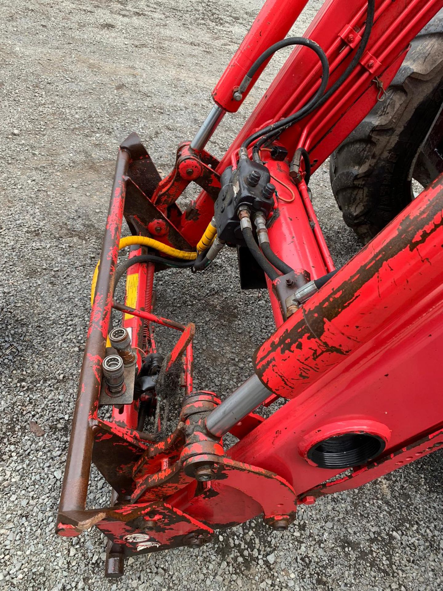 Massey Ferguson 6455 loader tractor 4x4 power loader 4wd DynaShift 2005 ...