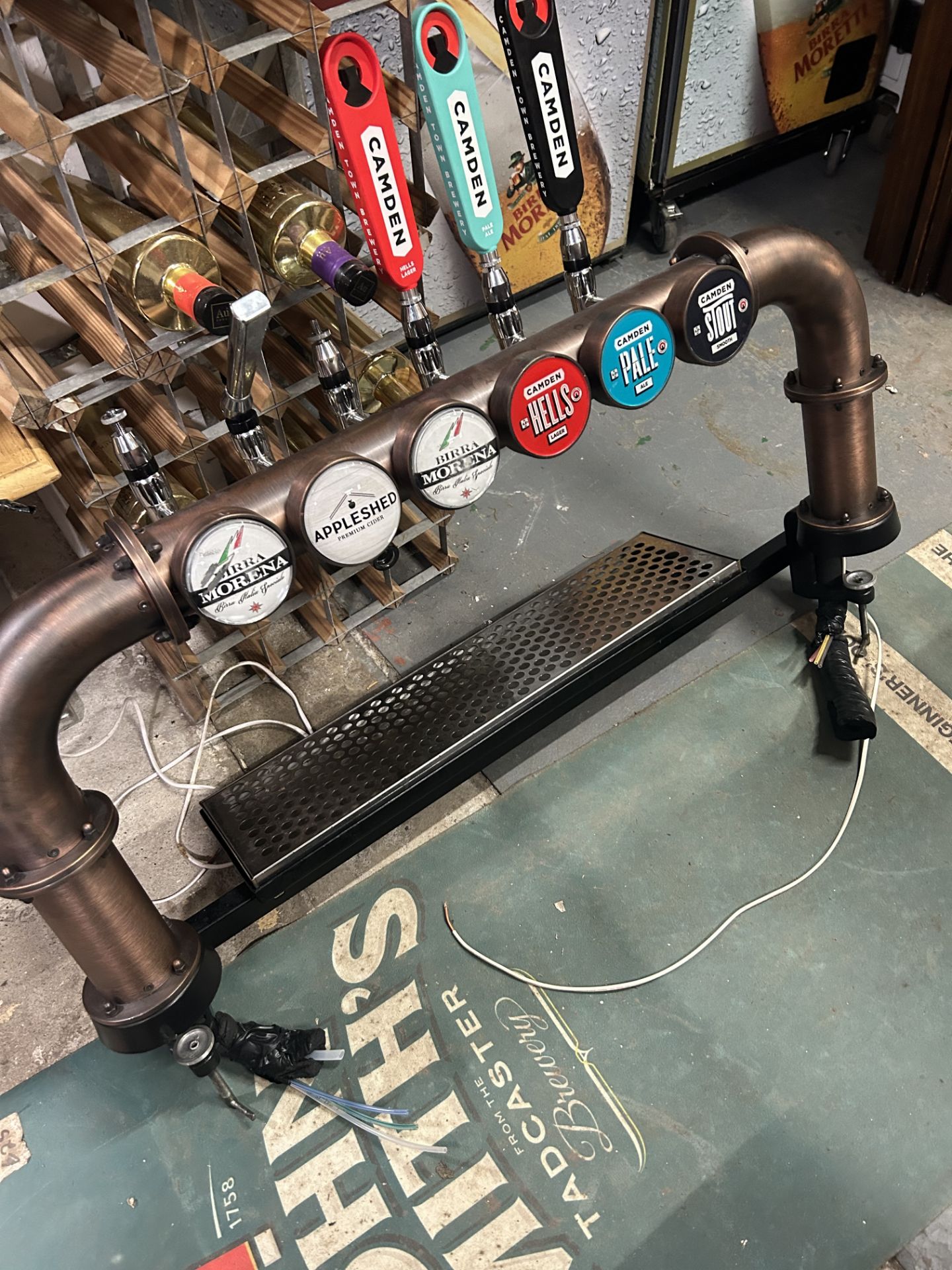 Bar bridge 6 beer bar font/pump perfect for bar or restaurant Condition ...