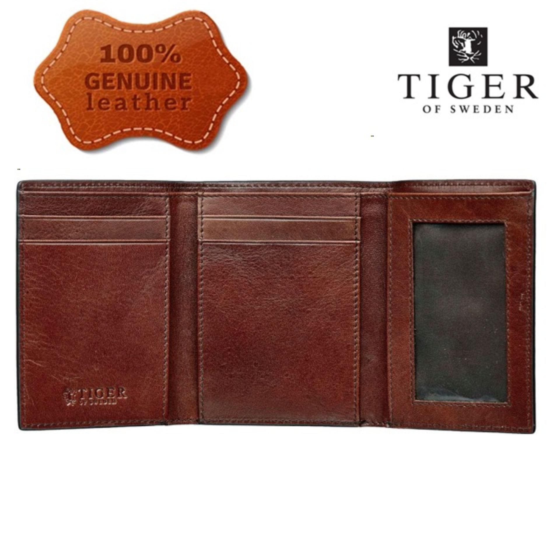 Brand new Tiger Of Sweden luxury leather tri-fold wallets. RRP £89 and ...