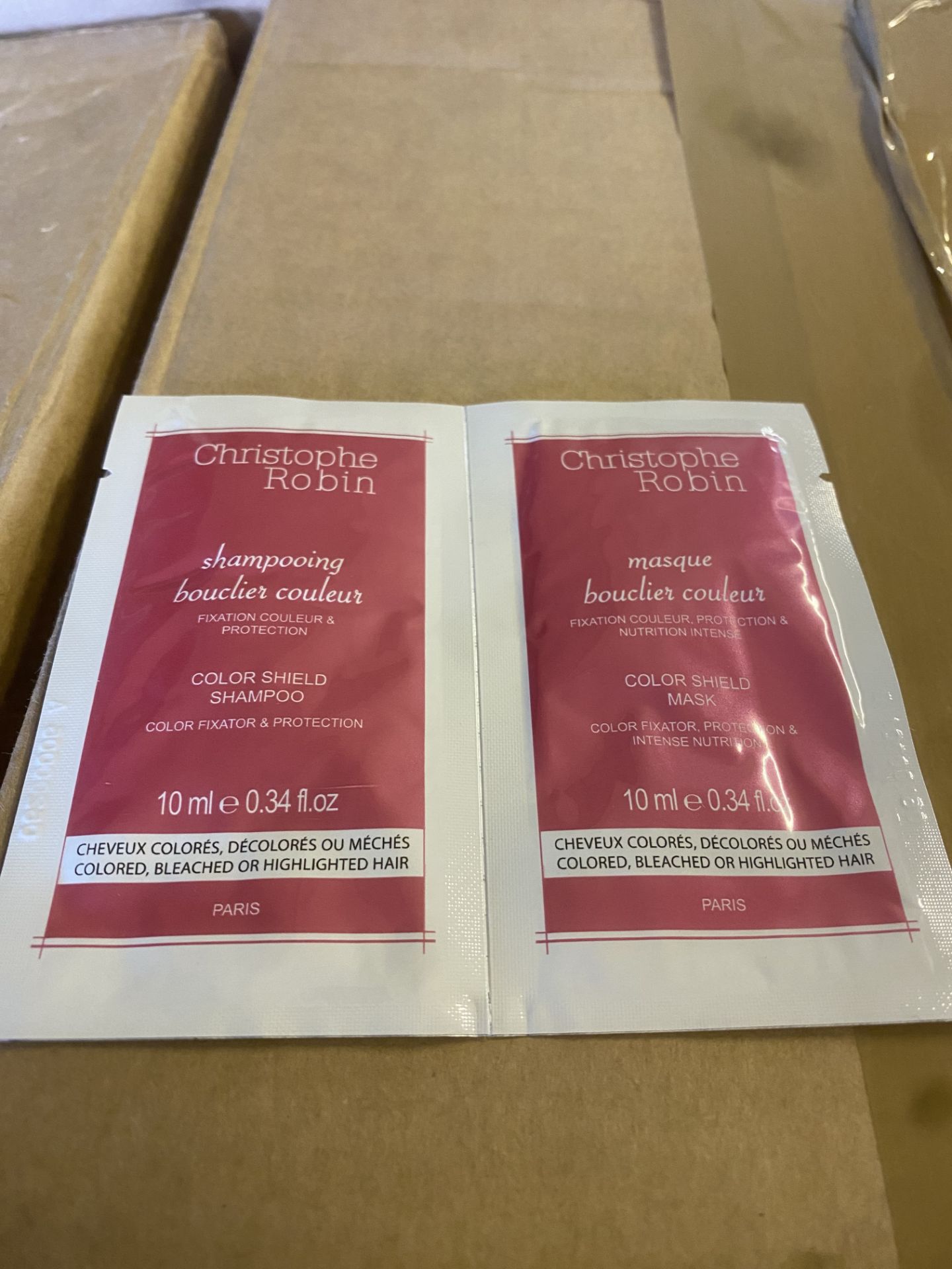 1200pcs of Christophe Robin Shampoo & masks 10ml sachetsListing for 600 ...