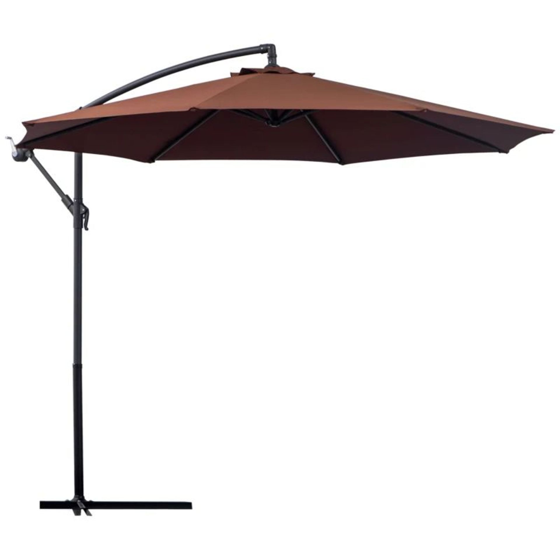 5 X BRAND NEW 3M HANGING UMBRELLA PARASOL-COFFEEUV AND WATER-RESISTANT ...