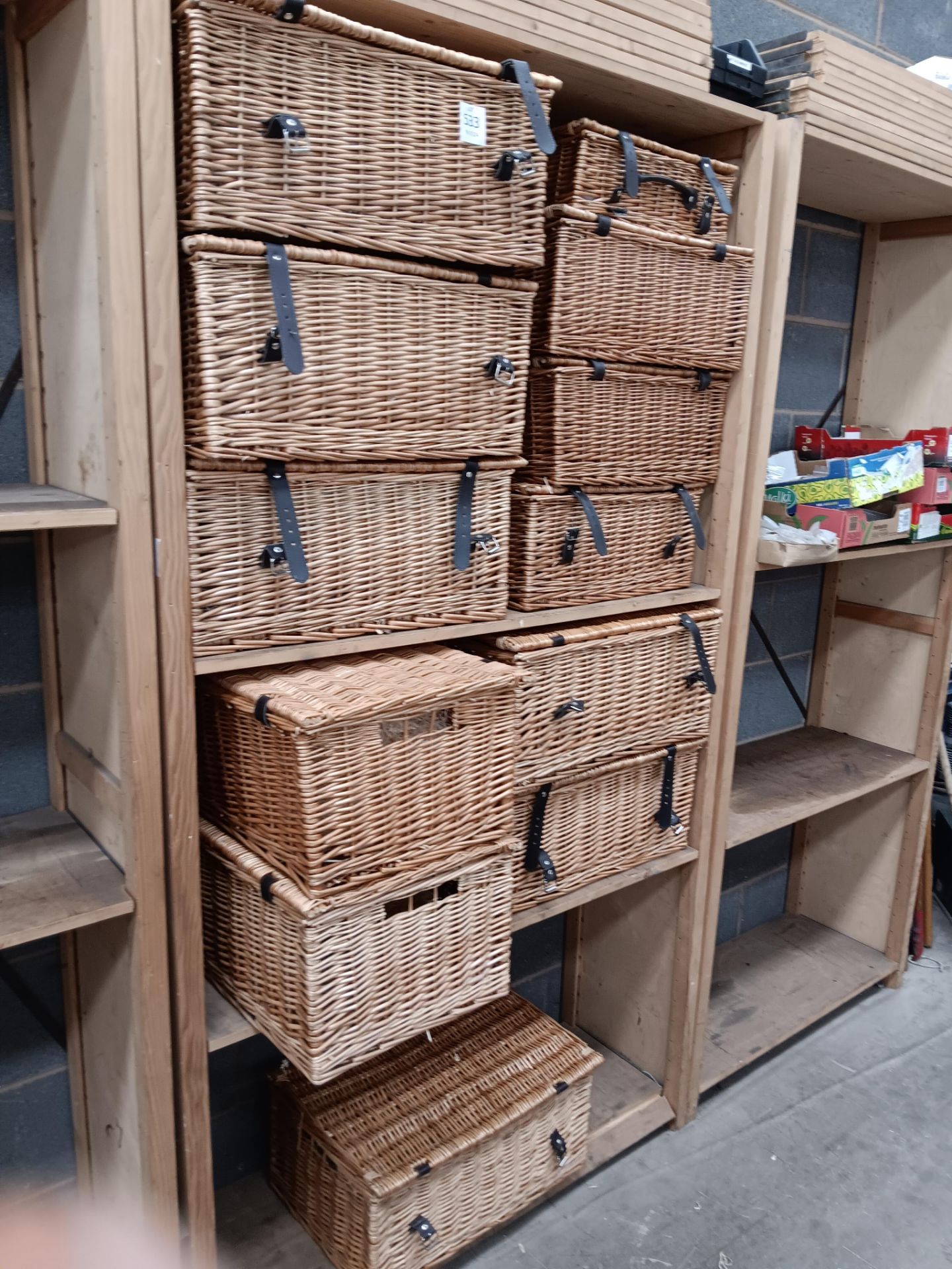 12x Wicker Style Baskets