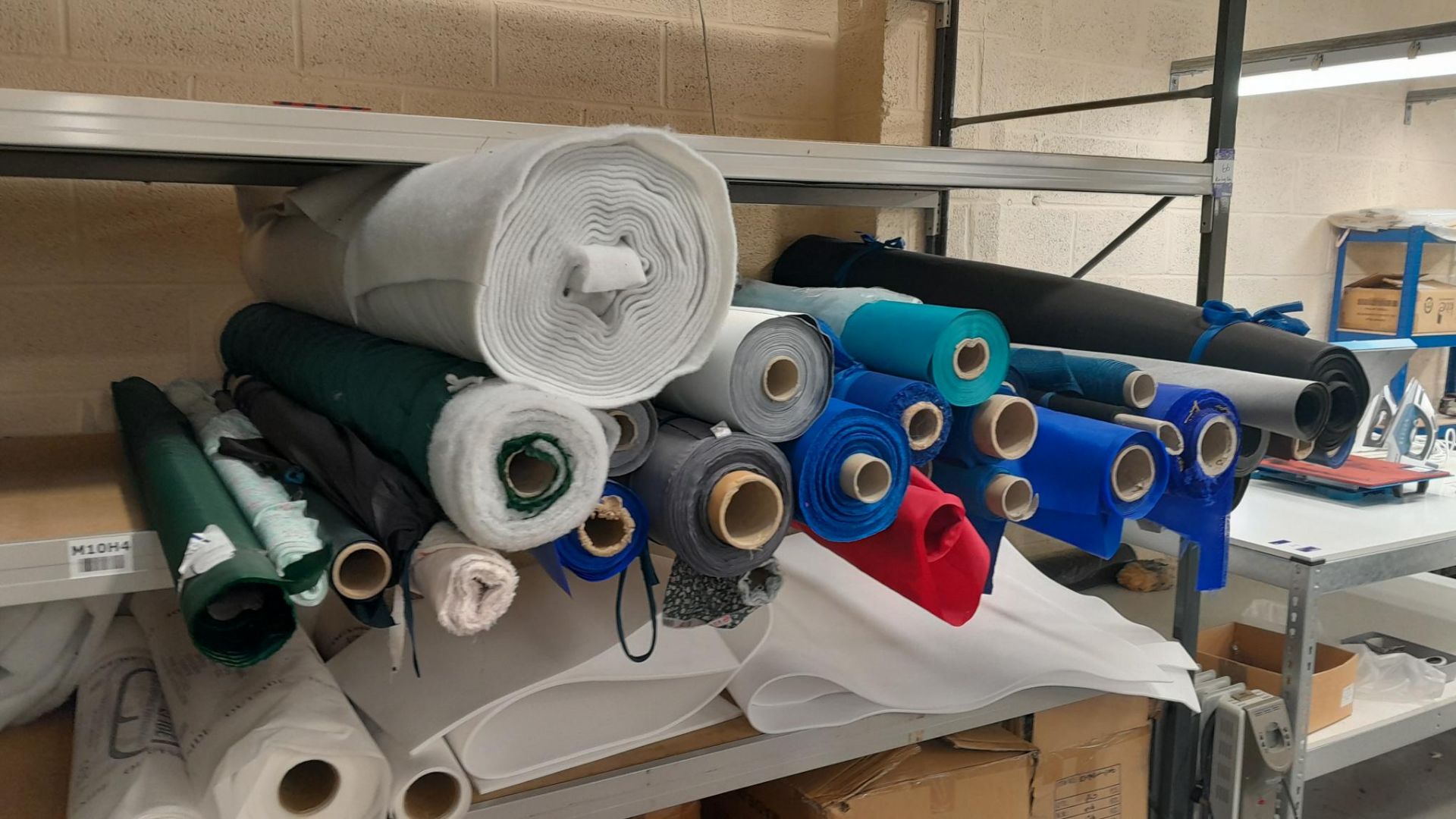 Approx 30 x rolls of mixed various fabrics as per photographs