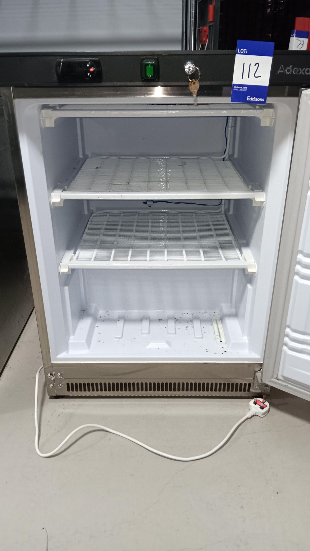 Adexa SF200 Stainless steel undercounter commercial single door freezer ...