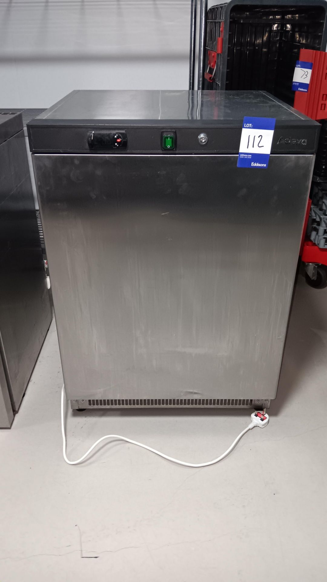 Adexa SF200 Stainless steel undercounter commercial single door freezer ...