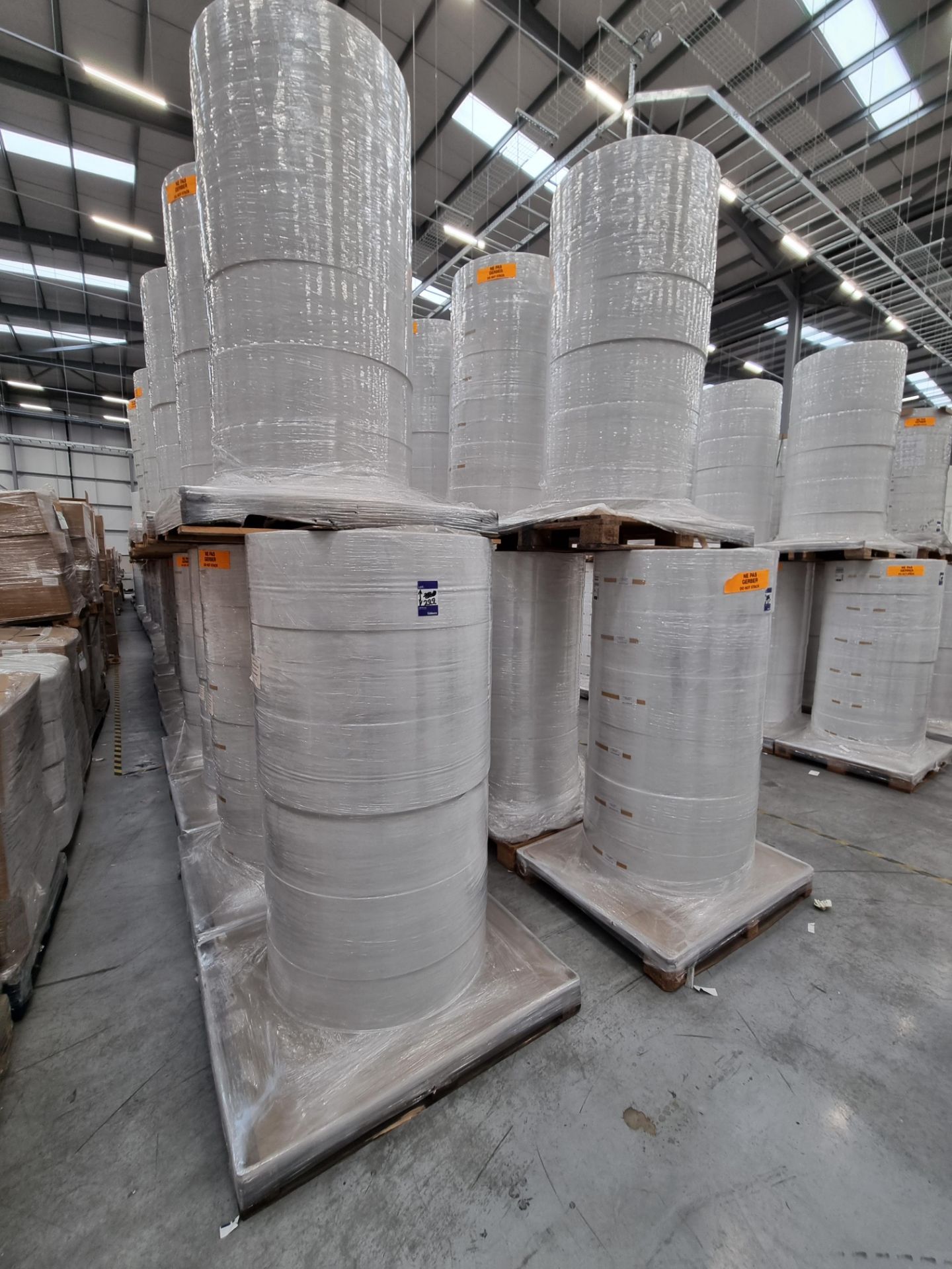 Approx. 220x pallets of Face Mask Fabric. Each pallet contains 6x reels ...