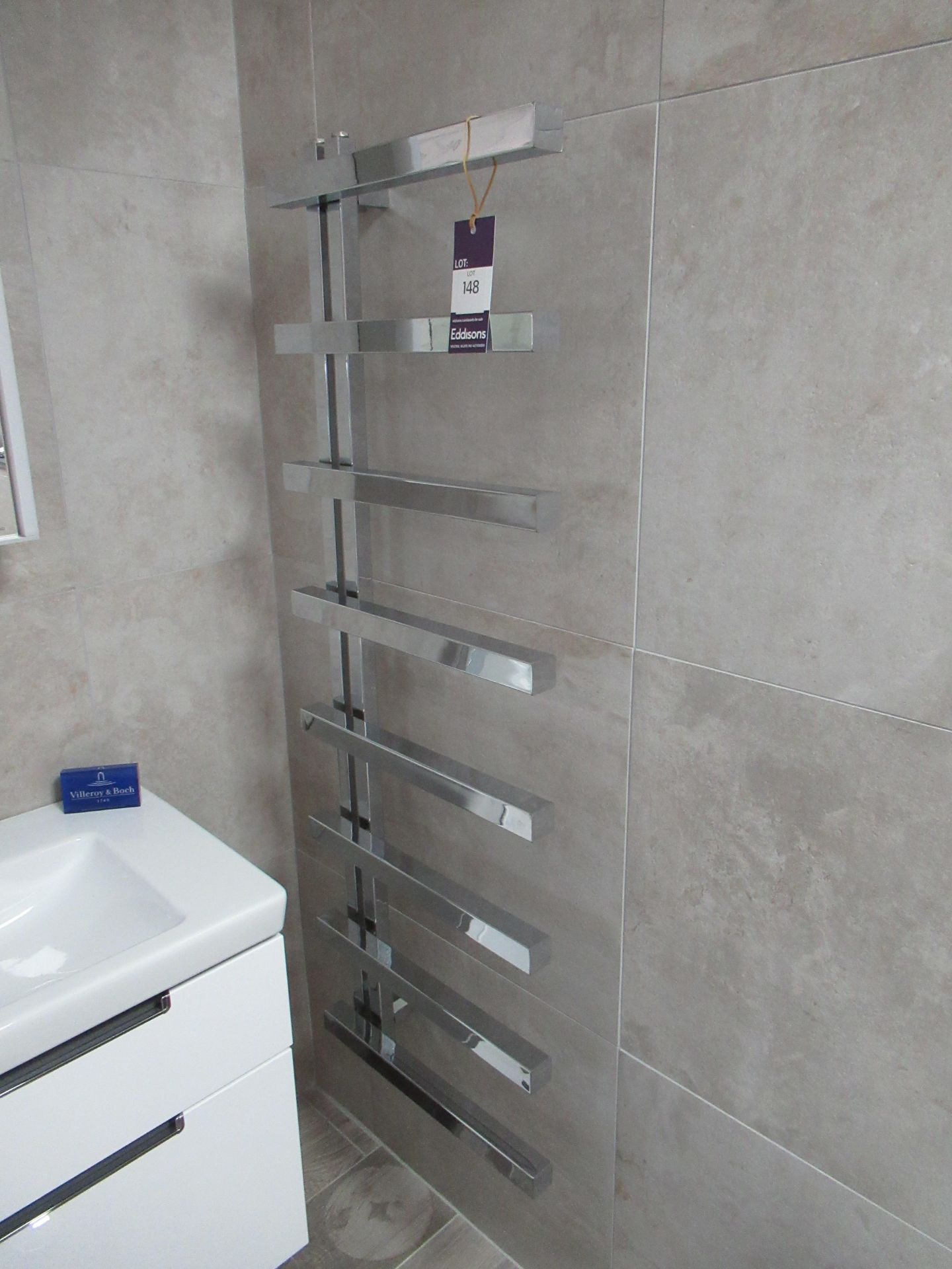 Vogue Keys II Chrome Towel Warmer (1460 x 500mm) (RRP £828)
