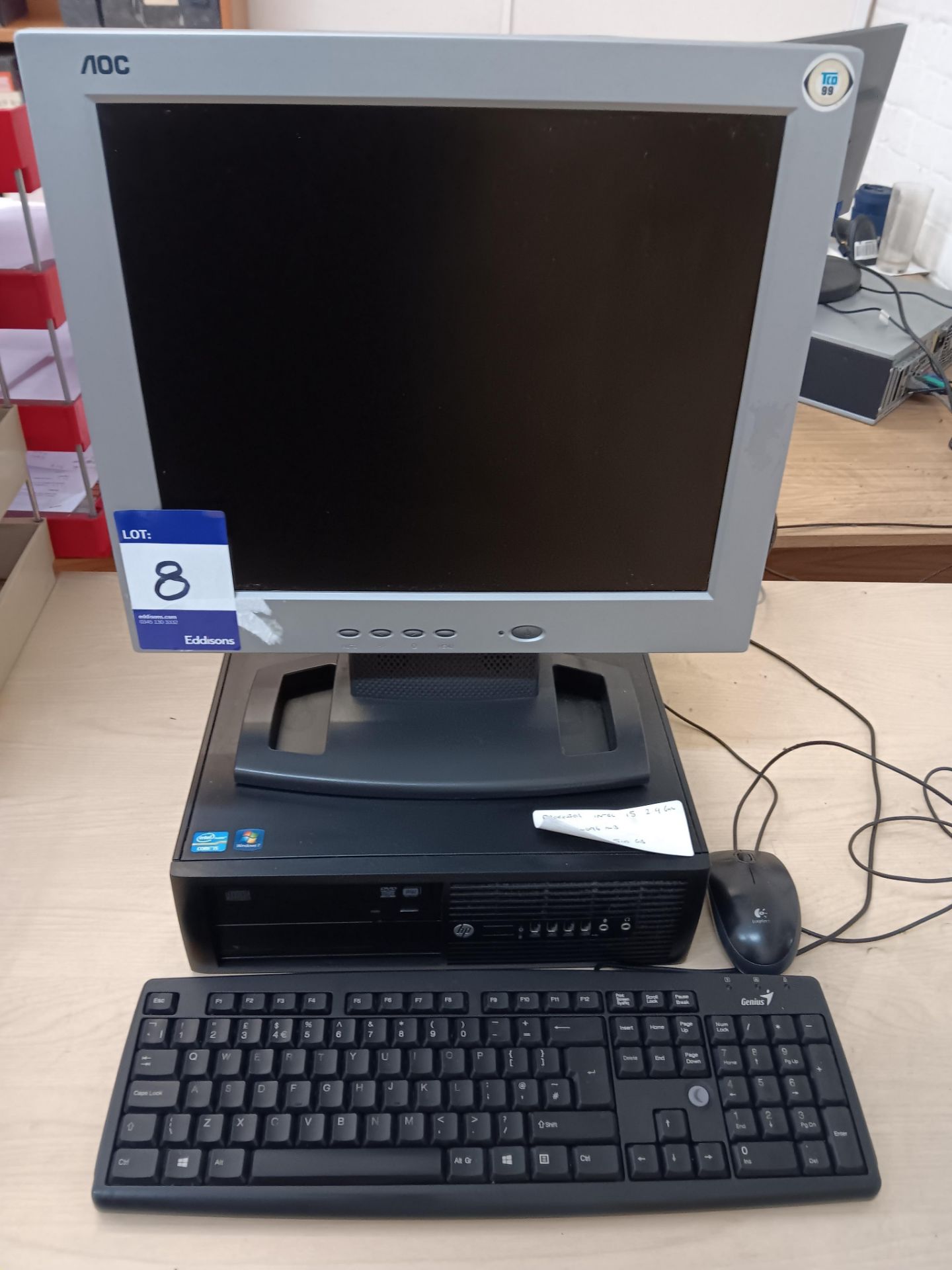 HP Core i5 Computer with Monitor & Keyboard – 2.9GHZ Processor, 4096MB ...