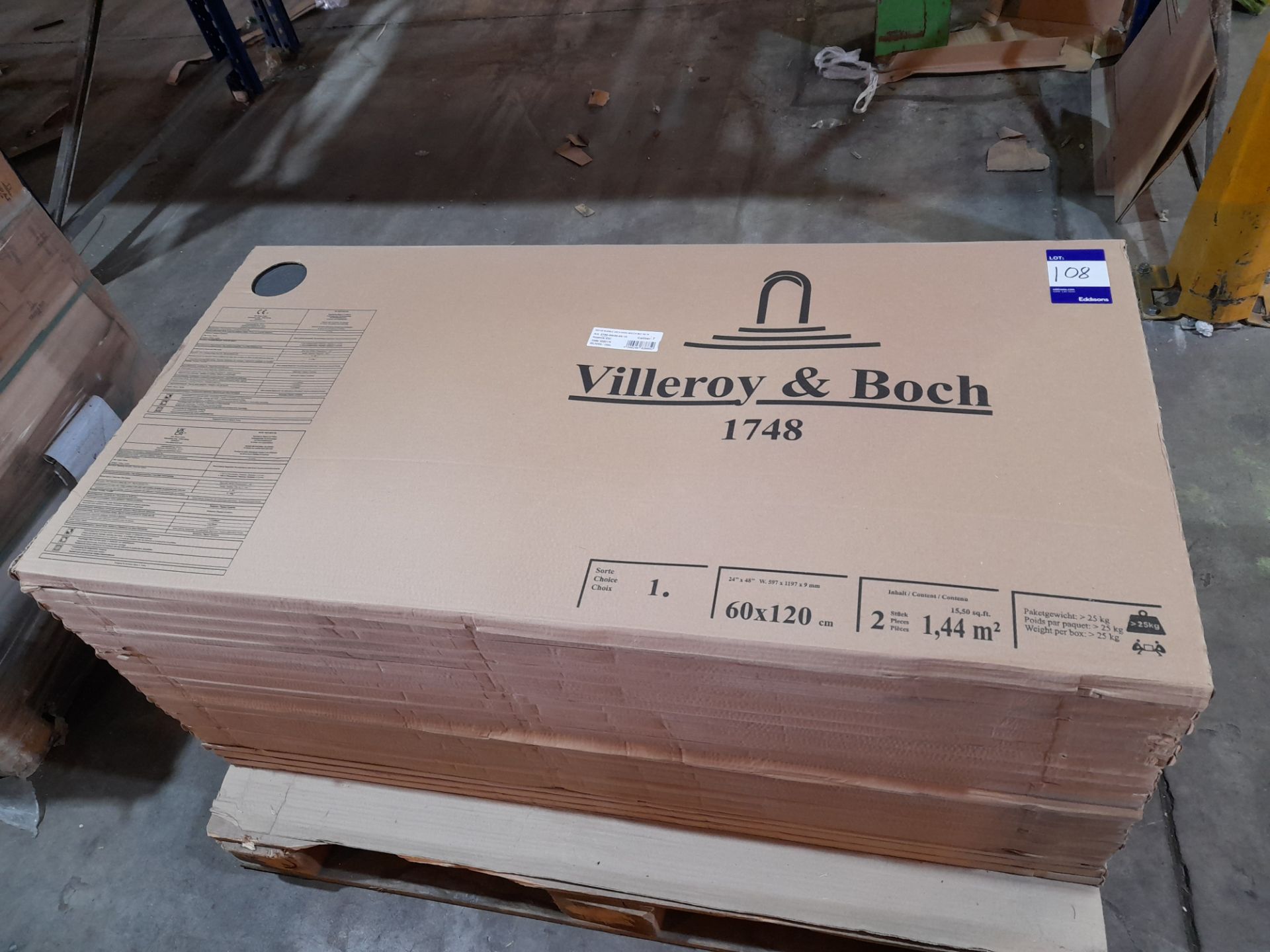 Villeroy & Boch marble arch DK mocca matt 60x20 tiles to pallet