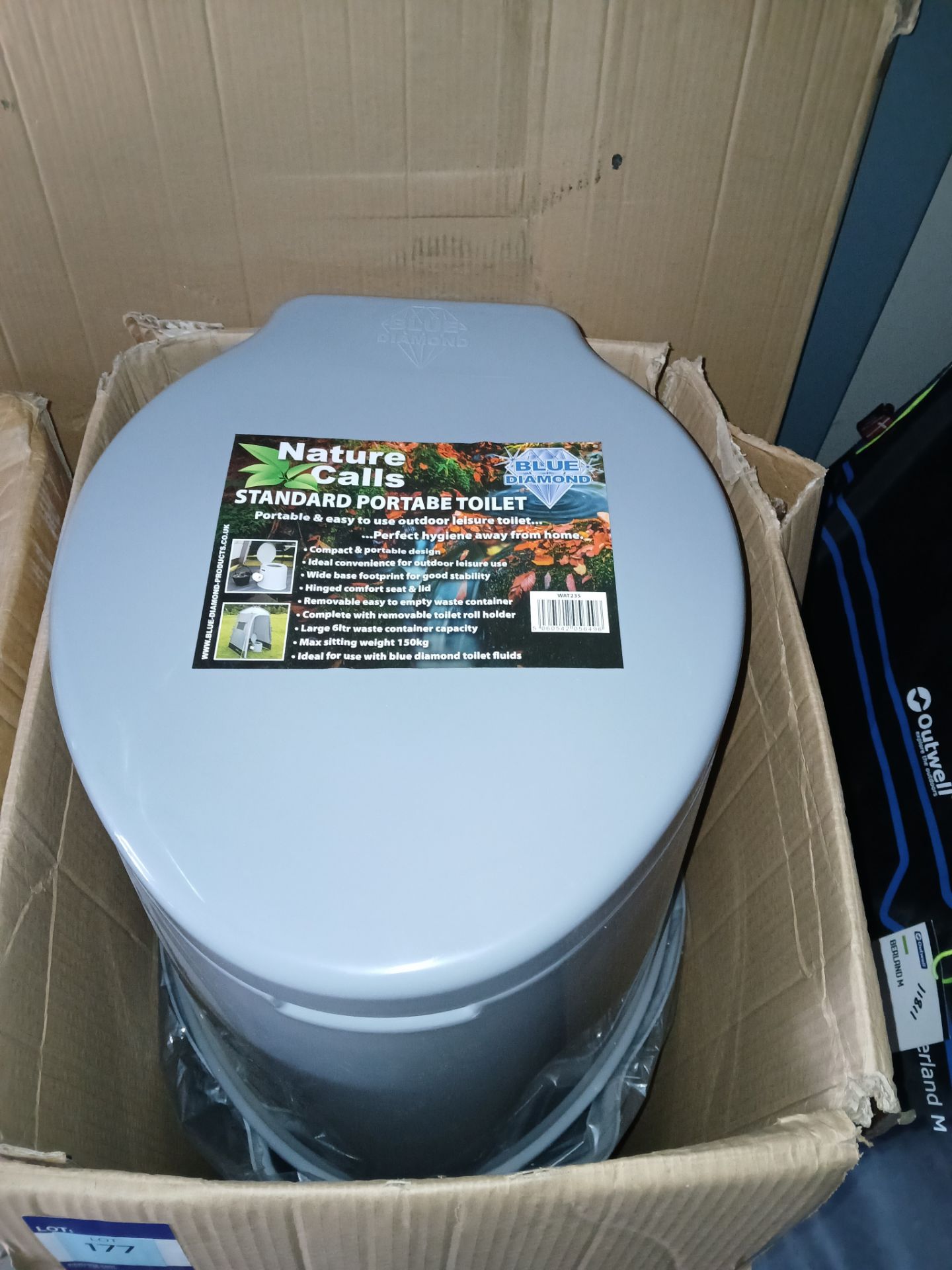 4 x Blue Diamond Nature Calls Portable Toilets (Please note, Viewing ...