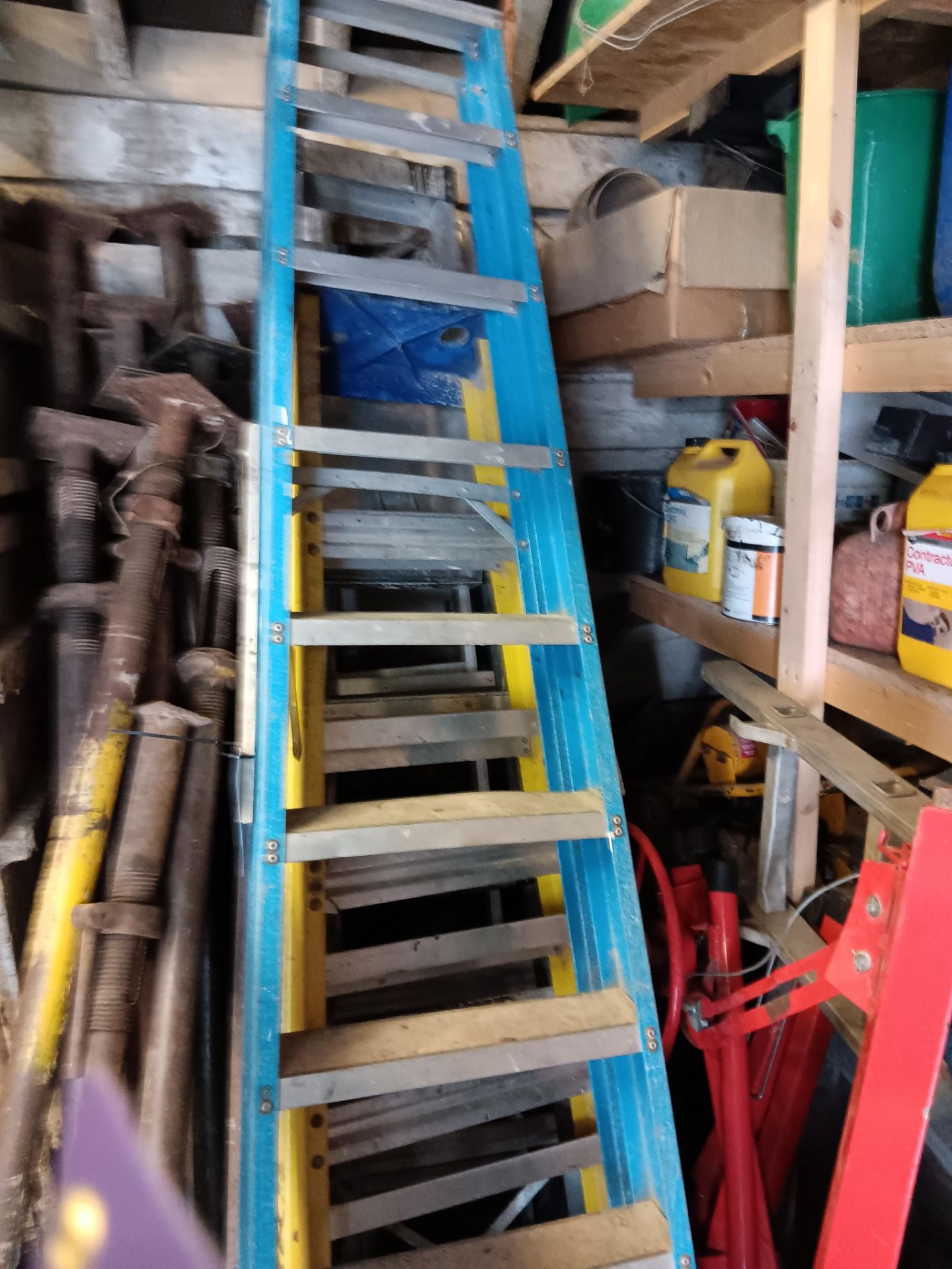 3 various step ladders