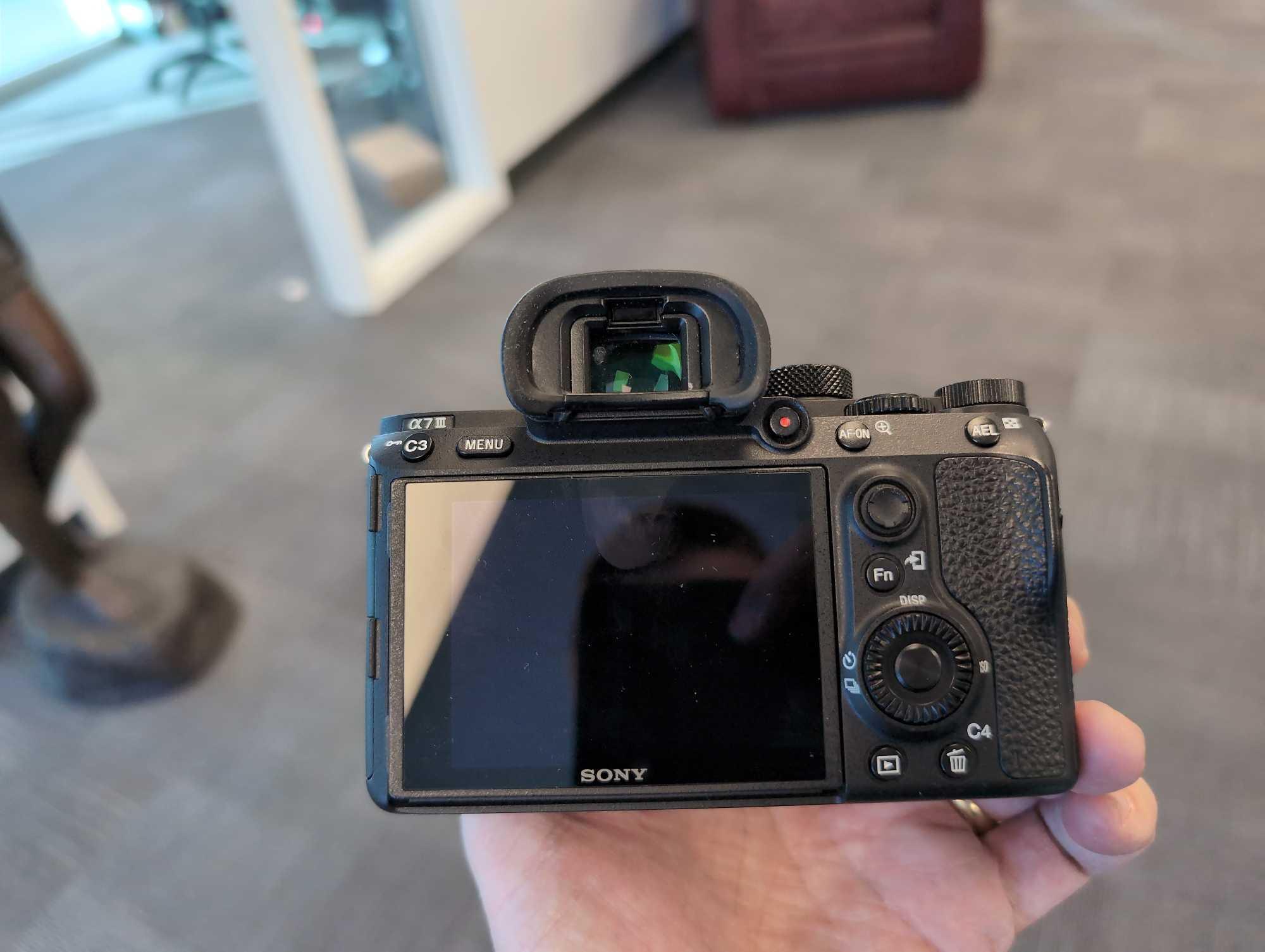 Sony A7 iii mirrorless camera with samyang af 50mm f/1.4 fe lens and ...