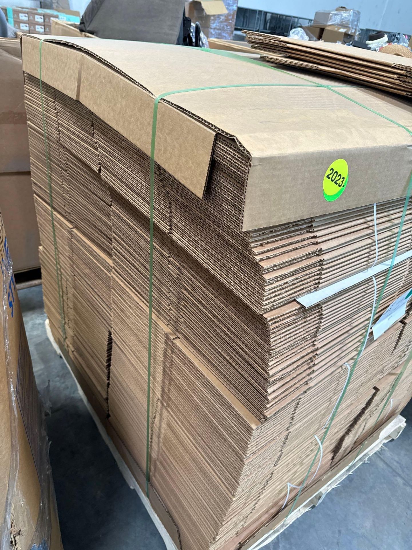 pallet of boxes