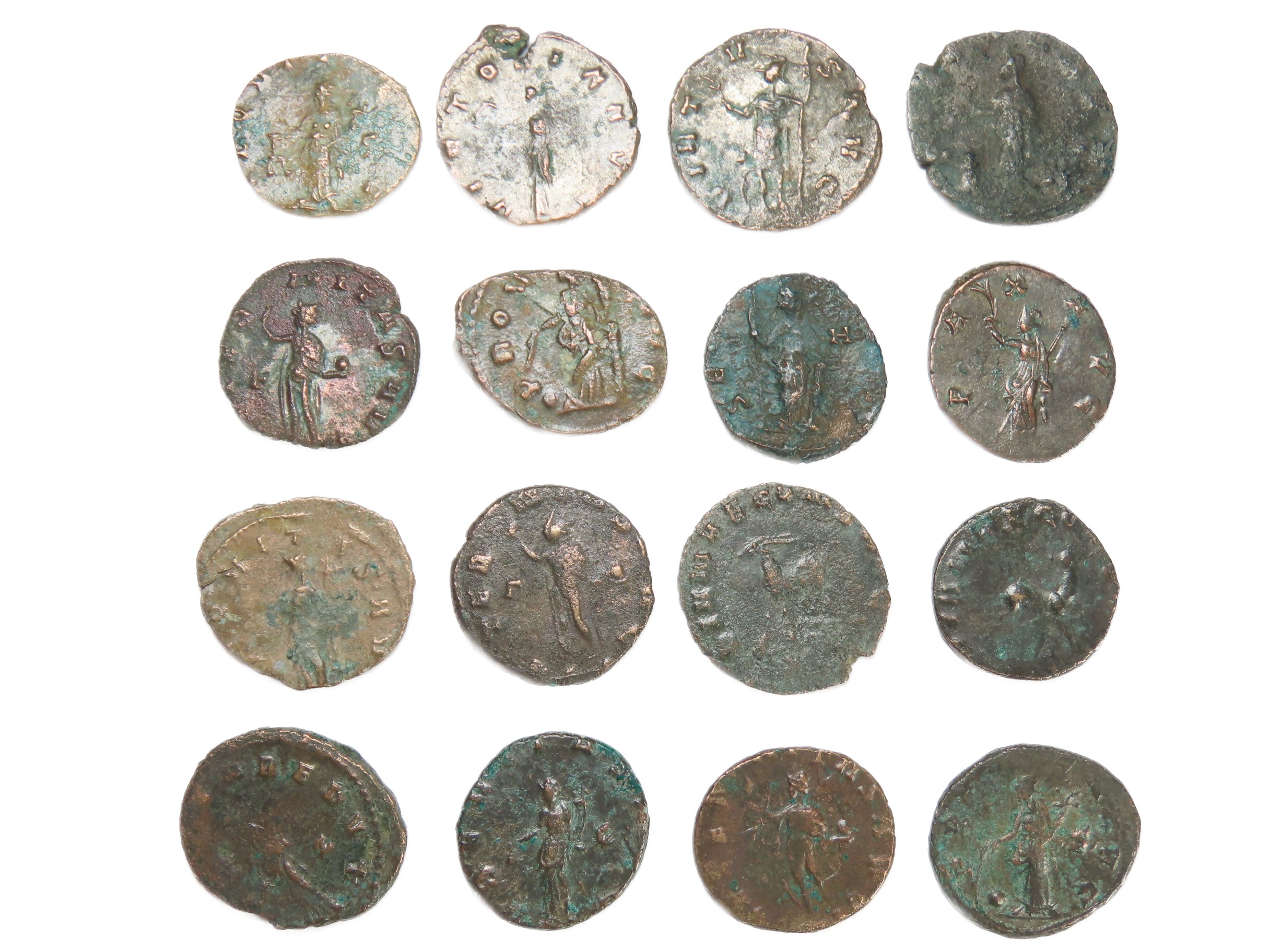 Roman Antoninianus (16). Circa 3rd century AD. Billon, 17-21mm. Coins ...