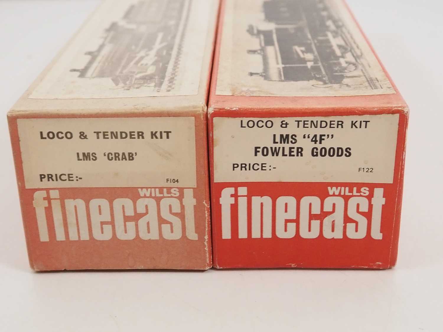 A pair of unbuilt WILLS FINECAST OO gauge white metal/brass locomotive ...