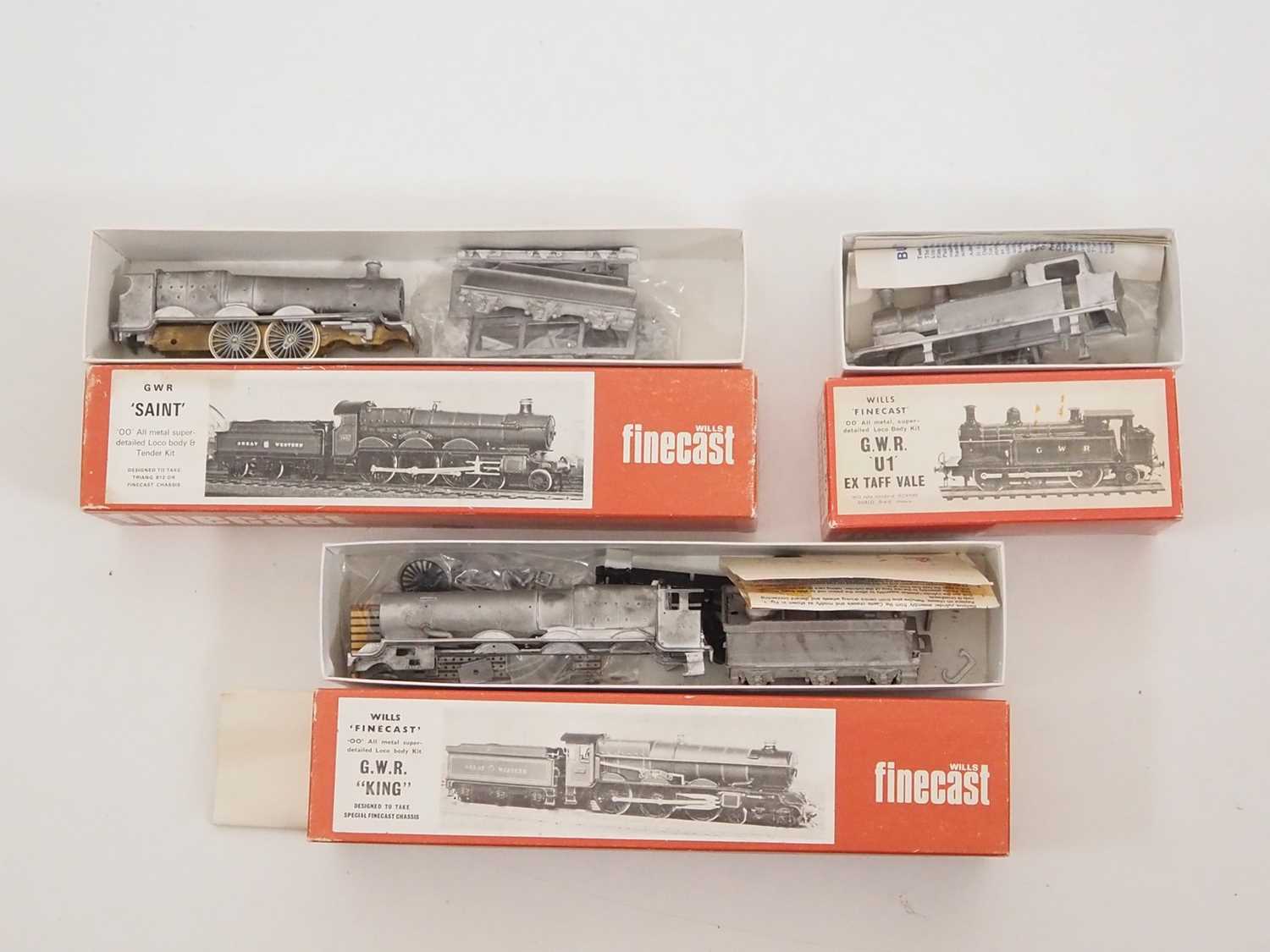 A group of WILLS FINECAST OO gauge part built white metal/brass ...