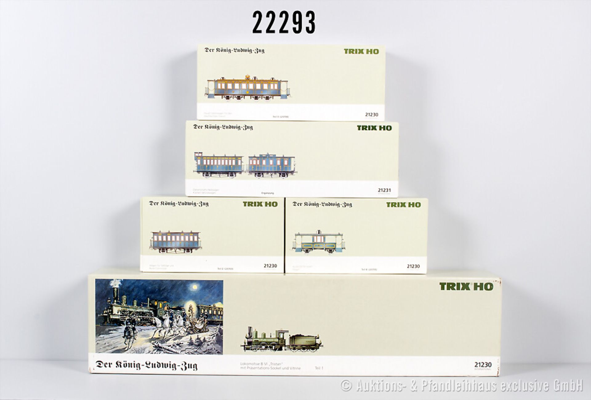Trix international H0 21230 König Ludwig Zug mit Schlepptenderlok ...